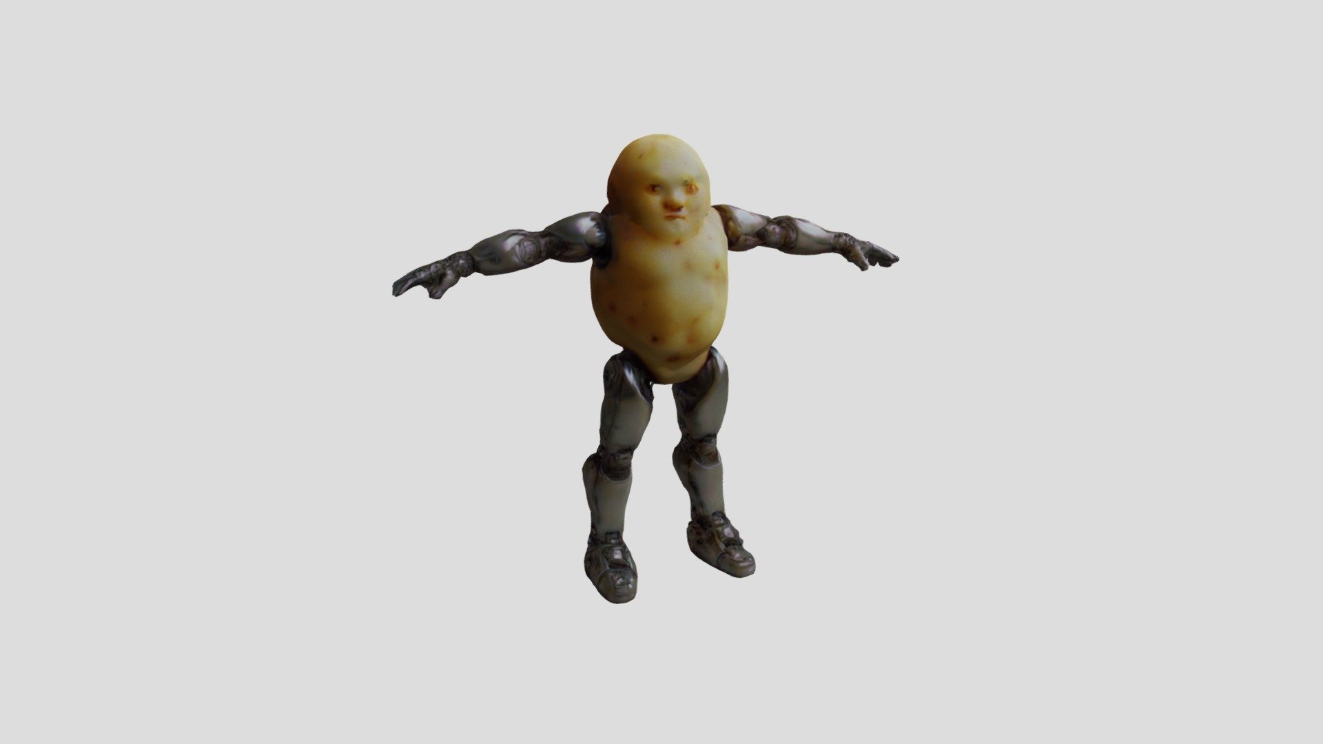 Potato Cyborg - Download Free 3D model by Jungle Jim (@jungle_jim ...