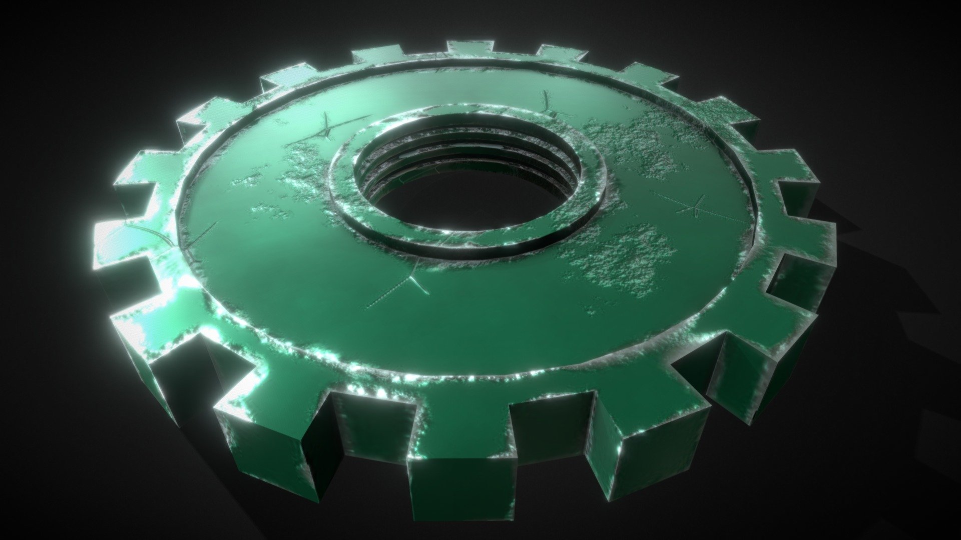 Low Poly Gear for 3D Models and Games - Download Free 3D model by ...