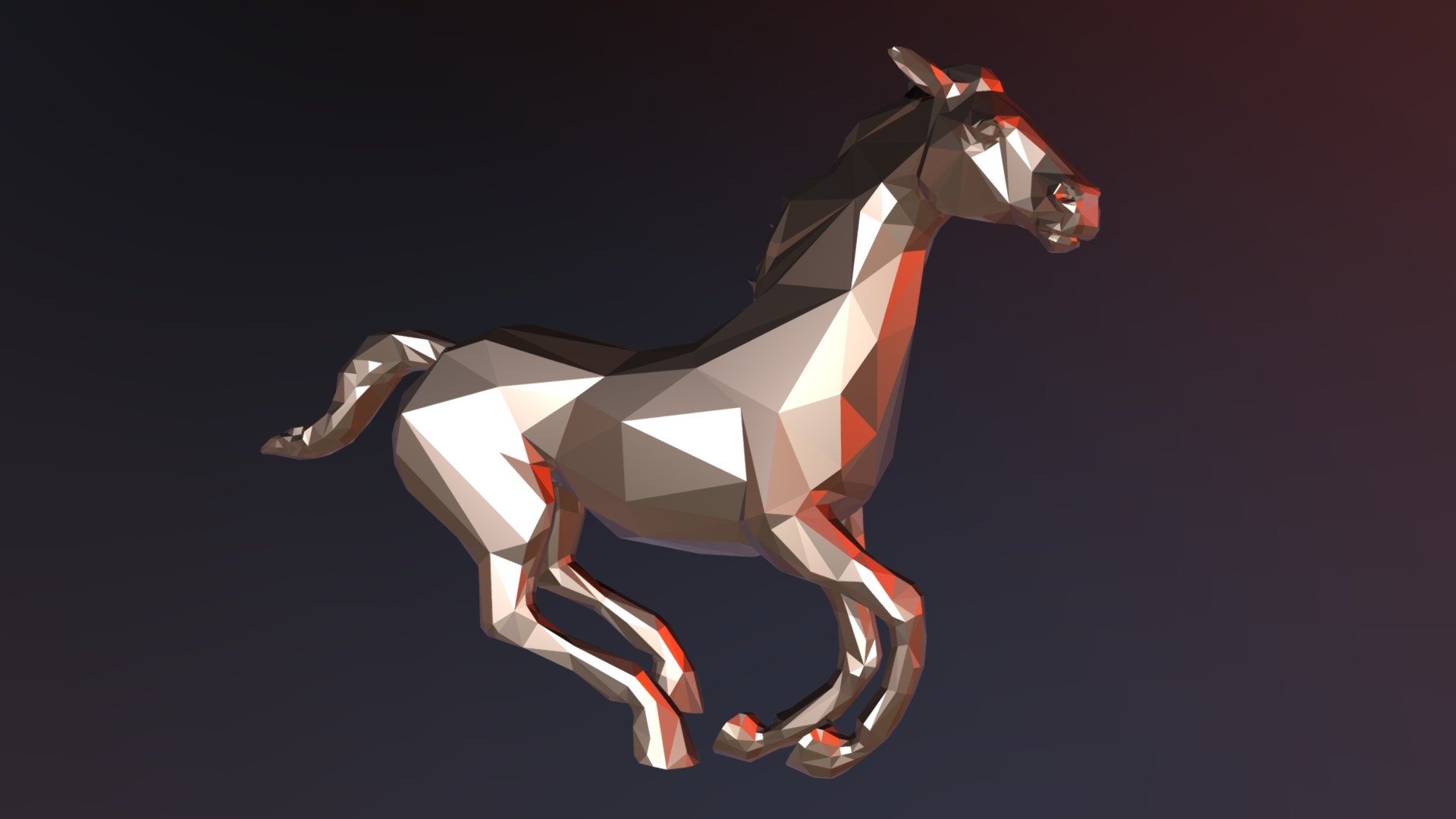 HORSE LOWPOLY - Buy Royalty Free 3D model by DTA DESIGN STUDIO ...