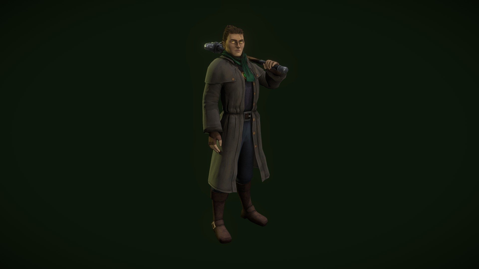 Fanart DnD character Garet - 3D model by Sara (@saragrzelak) [d7e6133 ...