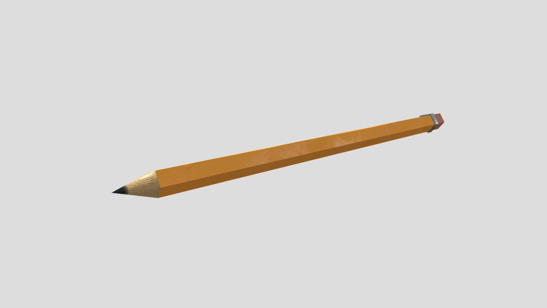Low Poly Pencil - Download Free 3D model by Jhudie