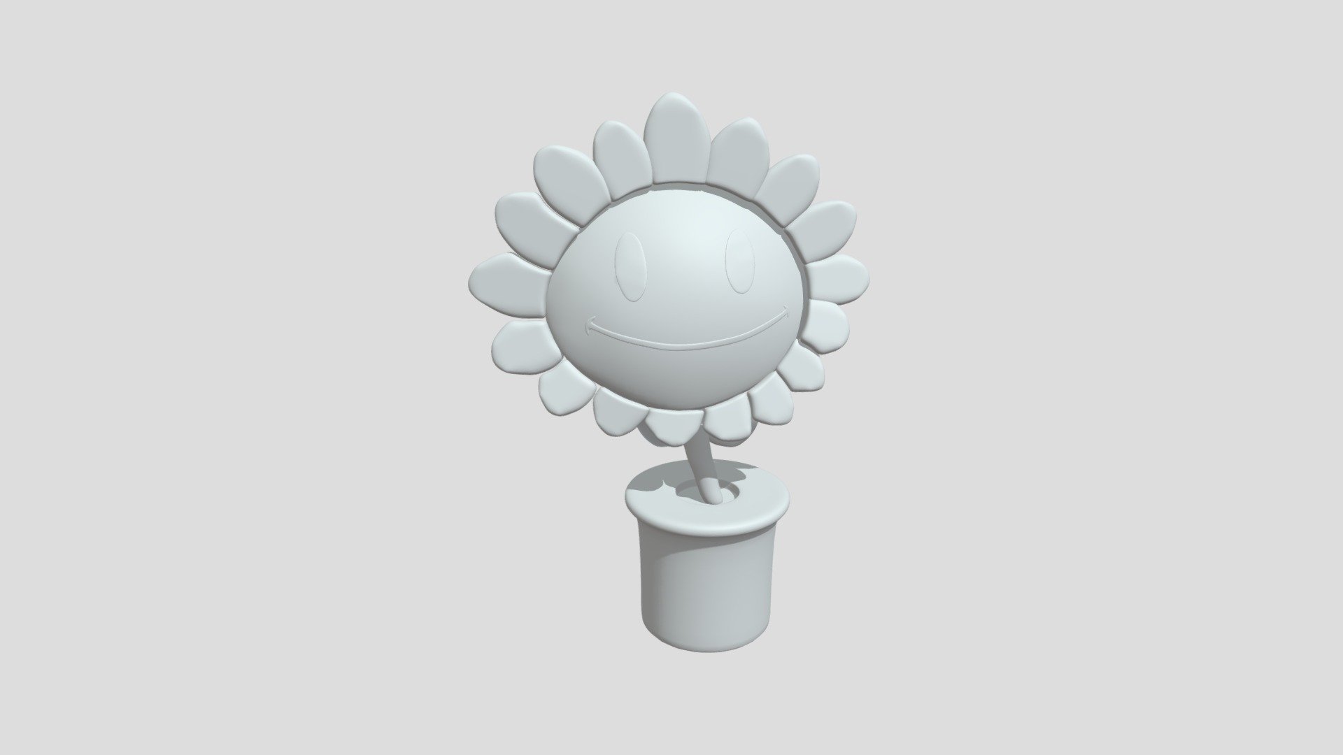 Sunflower Plant Vs Zombies - 3D model by reaper305 [d7edc5a] - Sketchfab