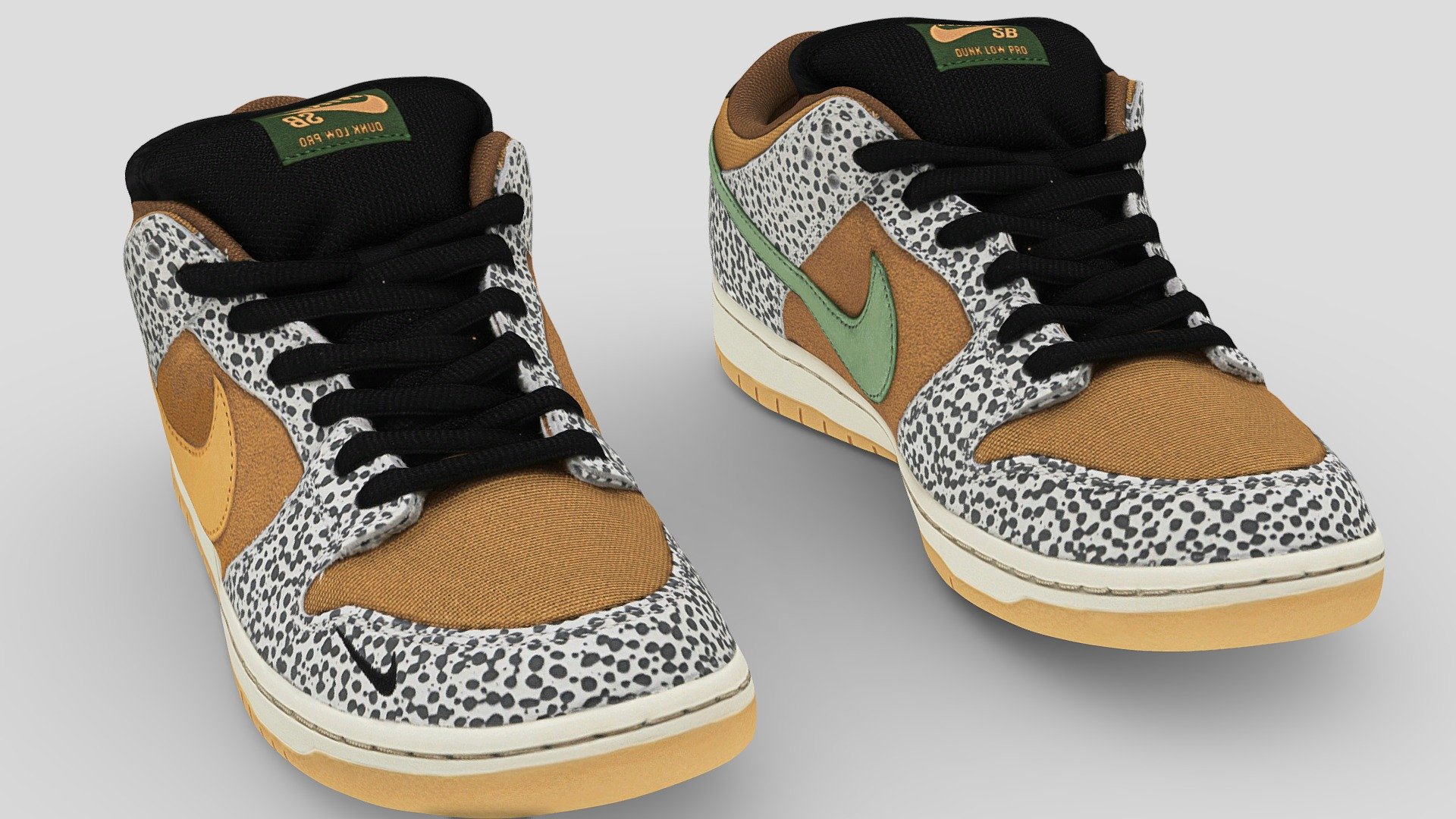 Nike Air Jordan 1 Dunk Low Safari Mix - 3D model by Vincent Page ...