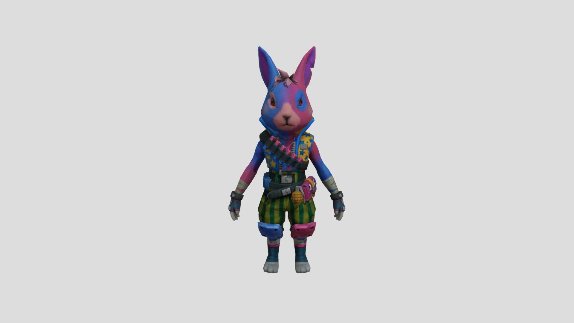 free fire rabbit pet 3d animated model - 3D model by RAMU (@AloneStarYT ...