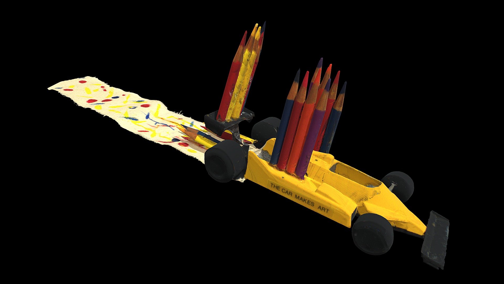 The Car Makes Art Download Free 3D Model By MDPLS Digital Collections