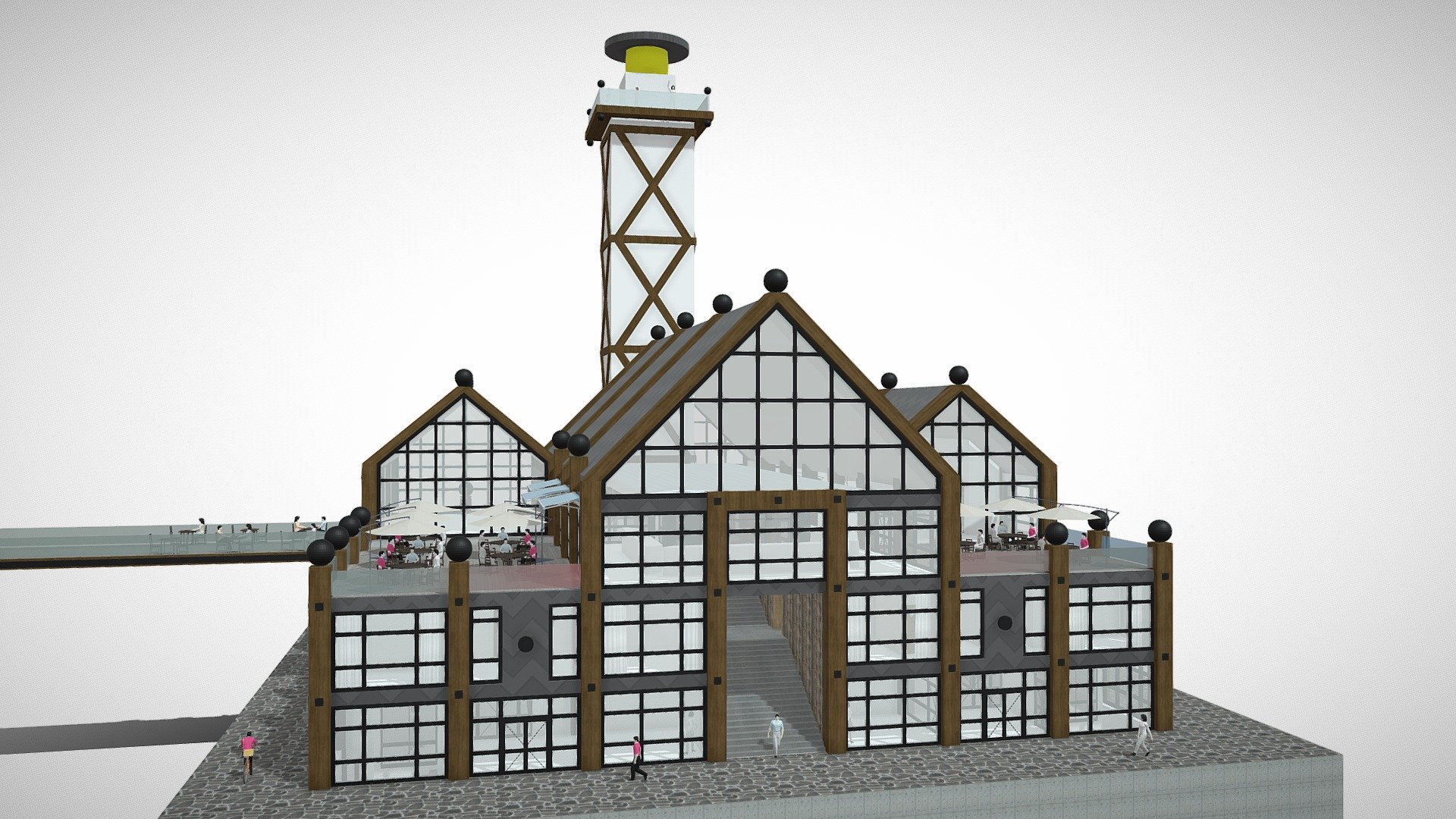 LightHouse-Barn-Fahwerk-3d - 3D model by archidi.com [d7f444e] - Sketchfab