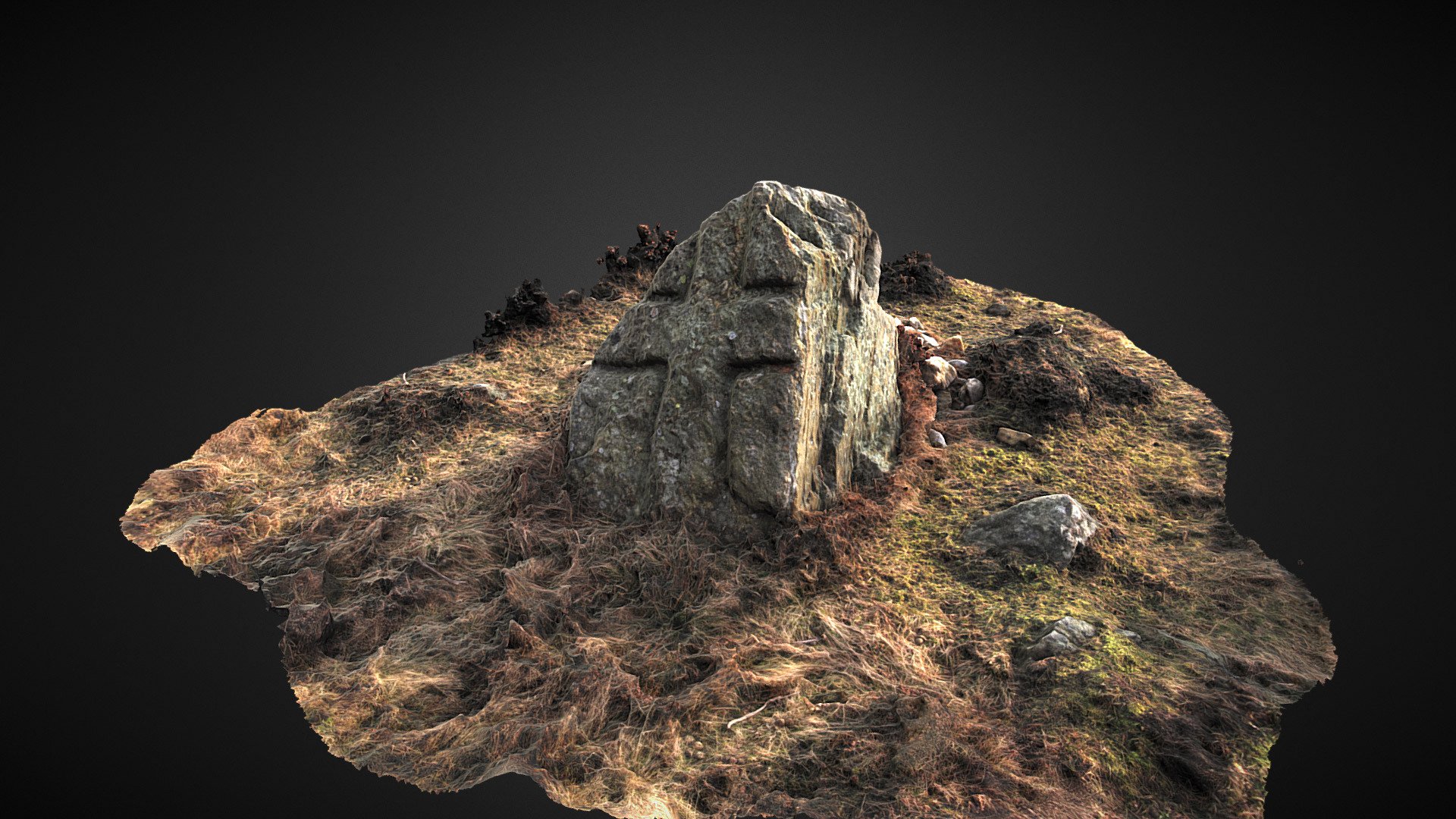 Tarfside Cross Stone, Angus, Scotland - Download Free 3D model by ...