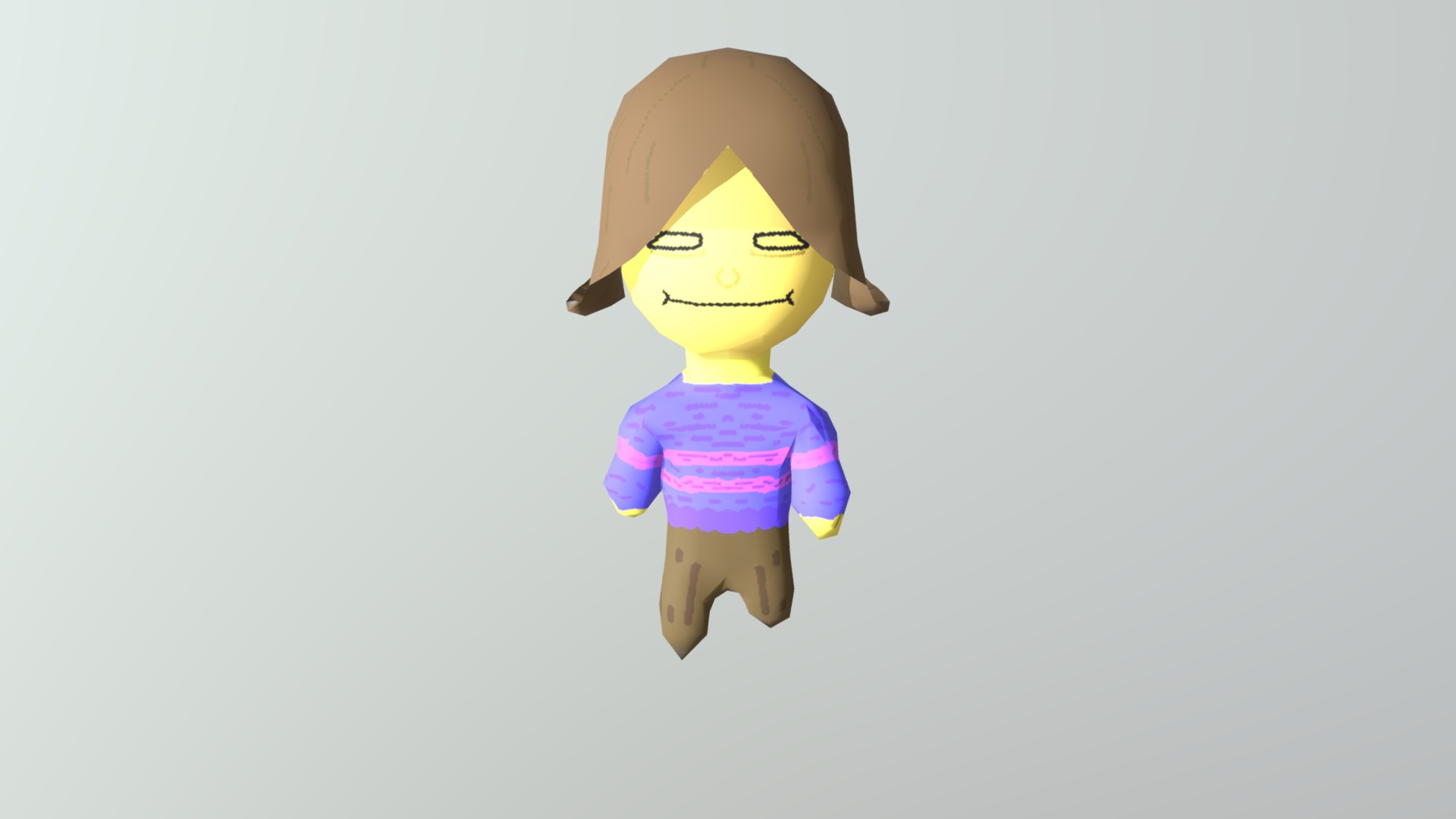 Frisk-undertale - Download Free 3D model by insert_name_here [d7f6671 ...