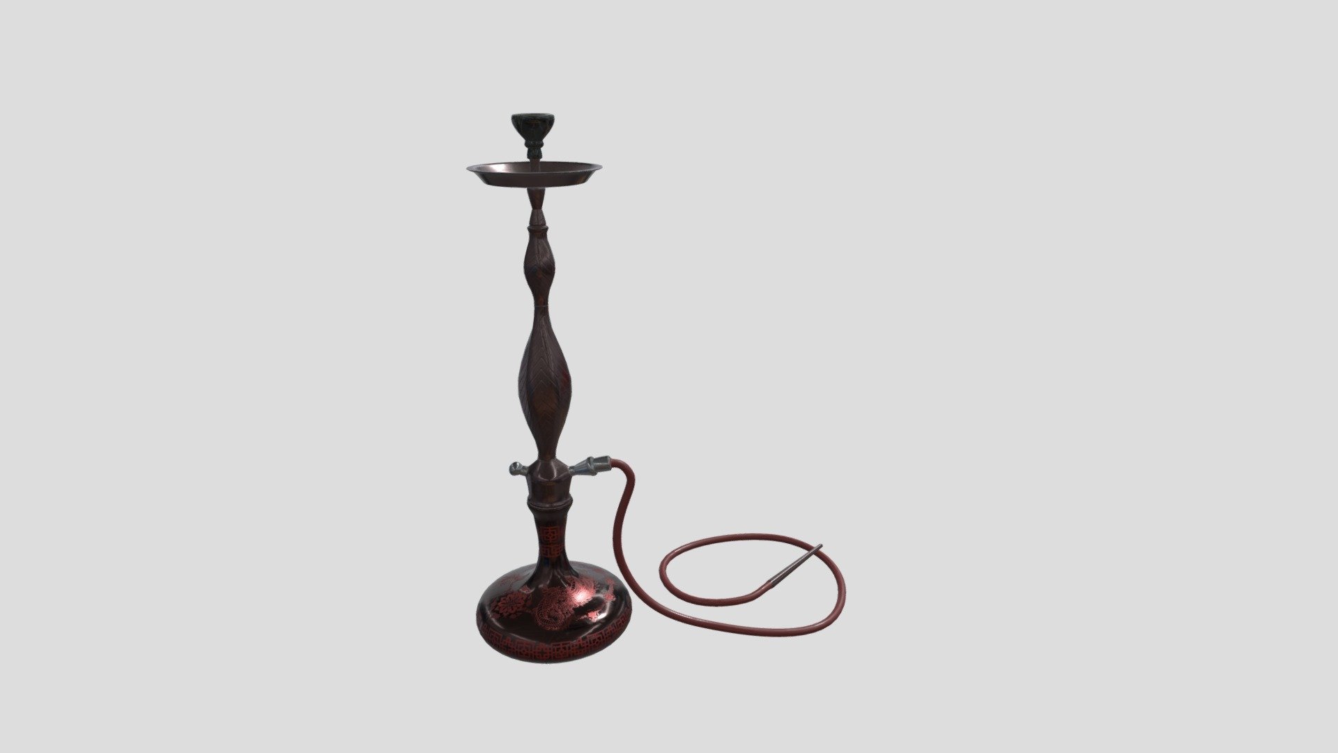 Shisha red dragon available on Turbosquid - 3D model by beestback ...