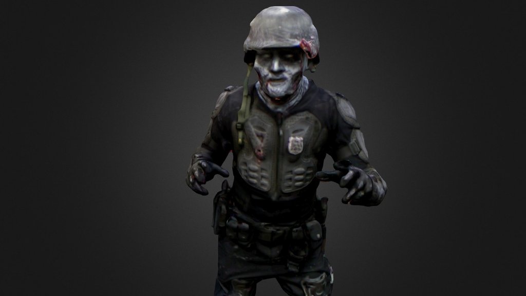 Walking Dead Prison Guard - 3D model by the3dphotobooth [d7f876c ...