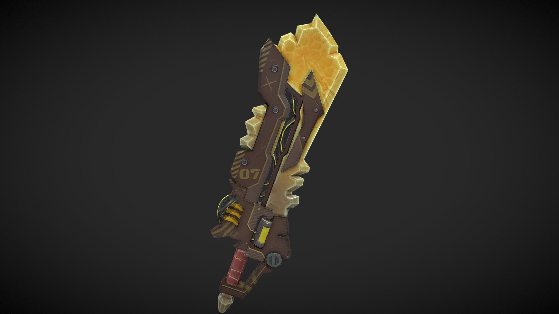 Mecha Shard Blade - 3D model by ZvClaw [d7fc26c] - Sketchfab