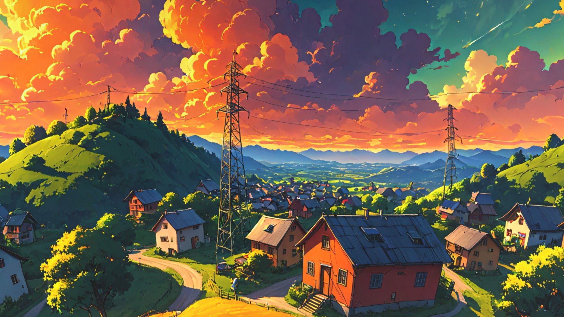 HDRI Vibrant Anime Skybox Panorama M - Buy Royalty Free 3D model by ...