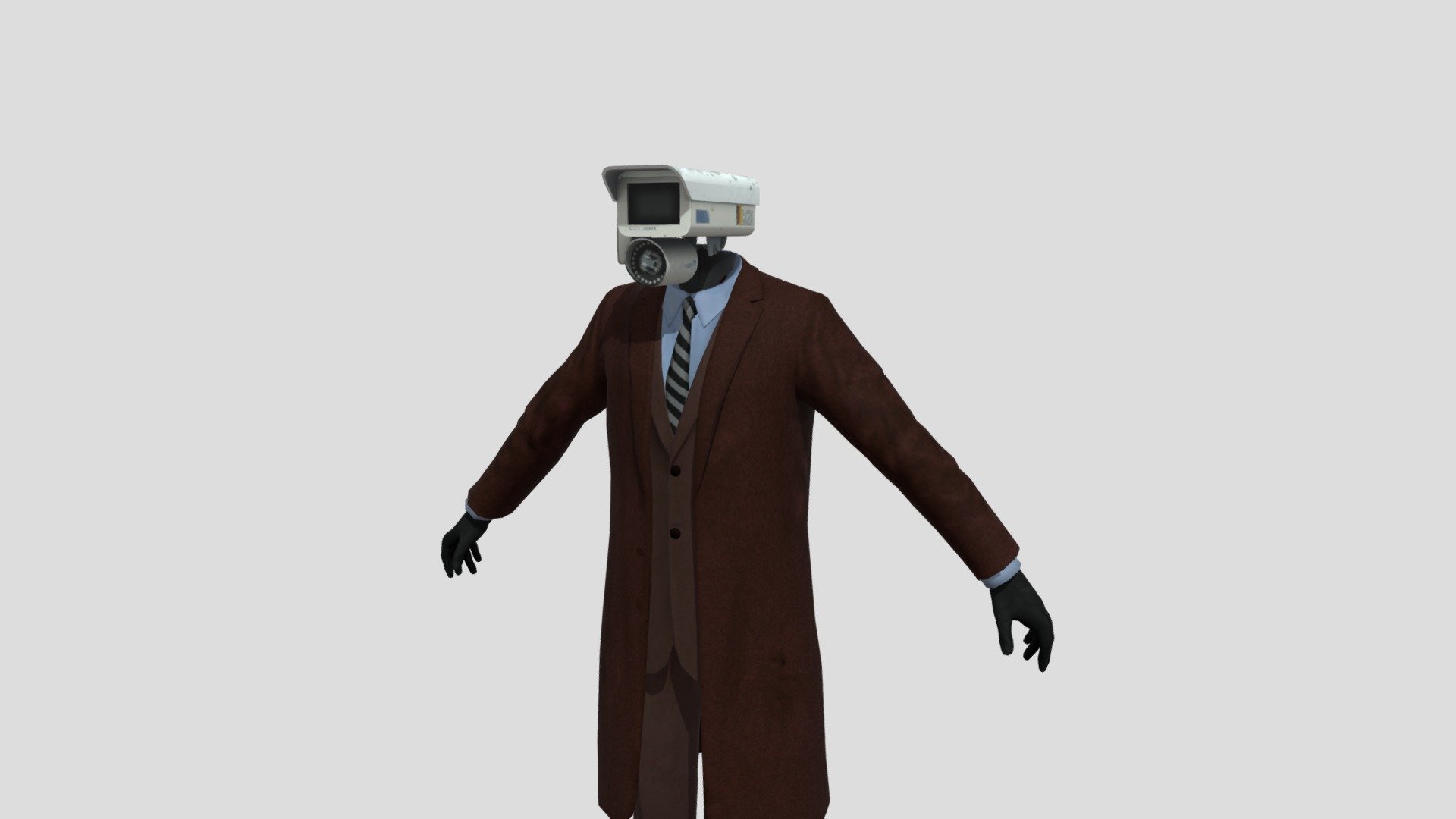 Red Coated cameraman-walking - Download Free 3D model by ...