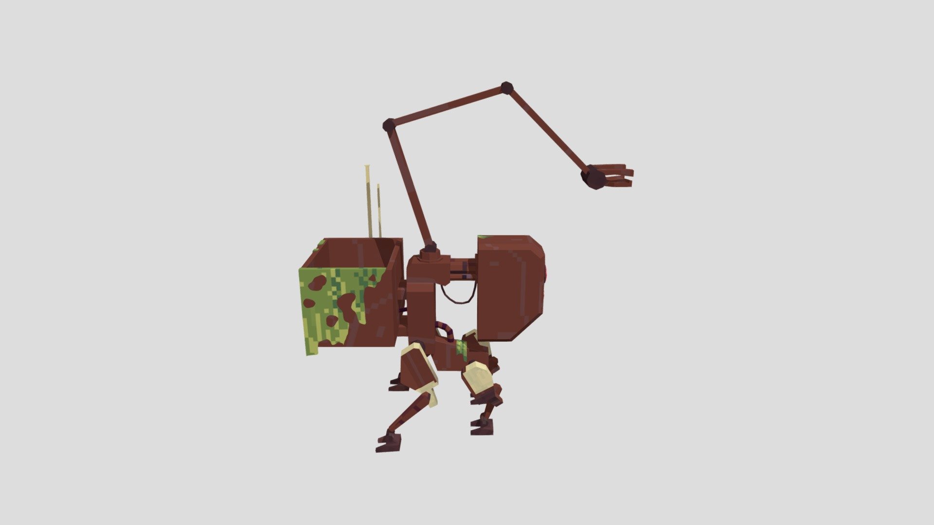 Trash Collector - Pixelrobot - 3D model by JulianSteiger [d7ff1ee ...