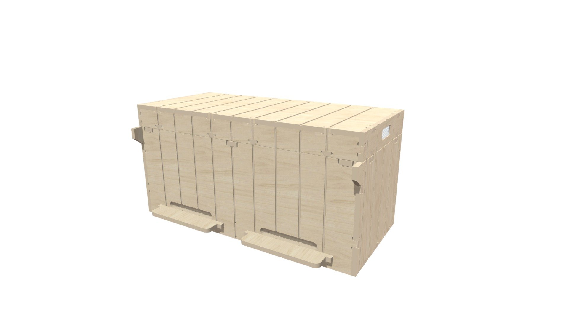 Úl - Brdský Ležan - 2x13-39x30 - Zavřený - Vzor - 3D model by zewaho ...