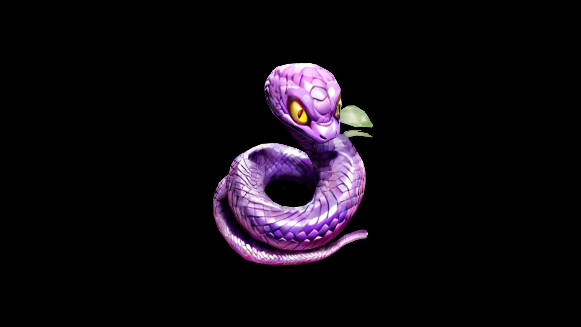 "Serpentine Symphony Natures Purple and Green Ha - Download Free 3D ...