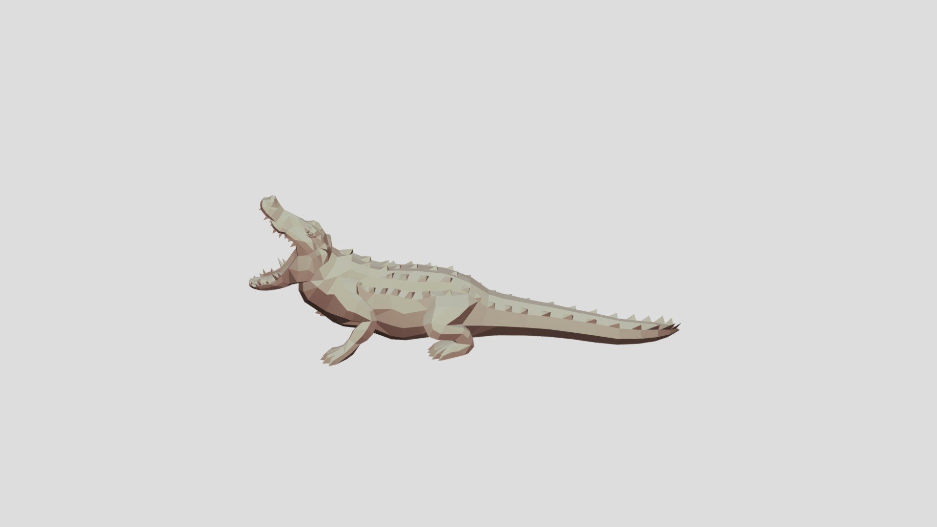 Alligator - 3D model by latypov64rafail [d80b281] - Sketchfab