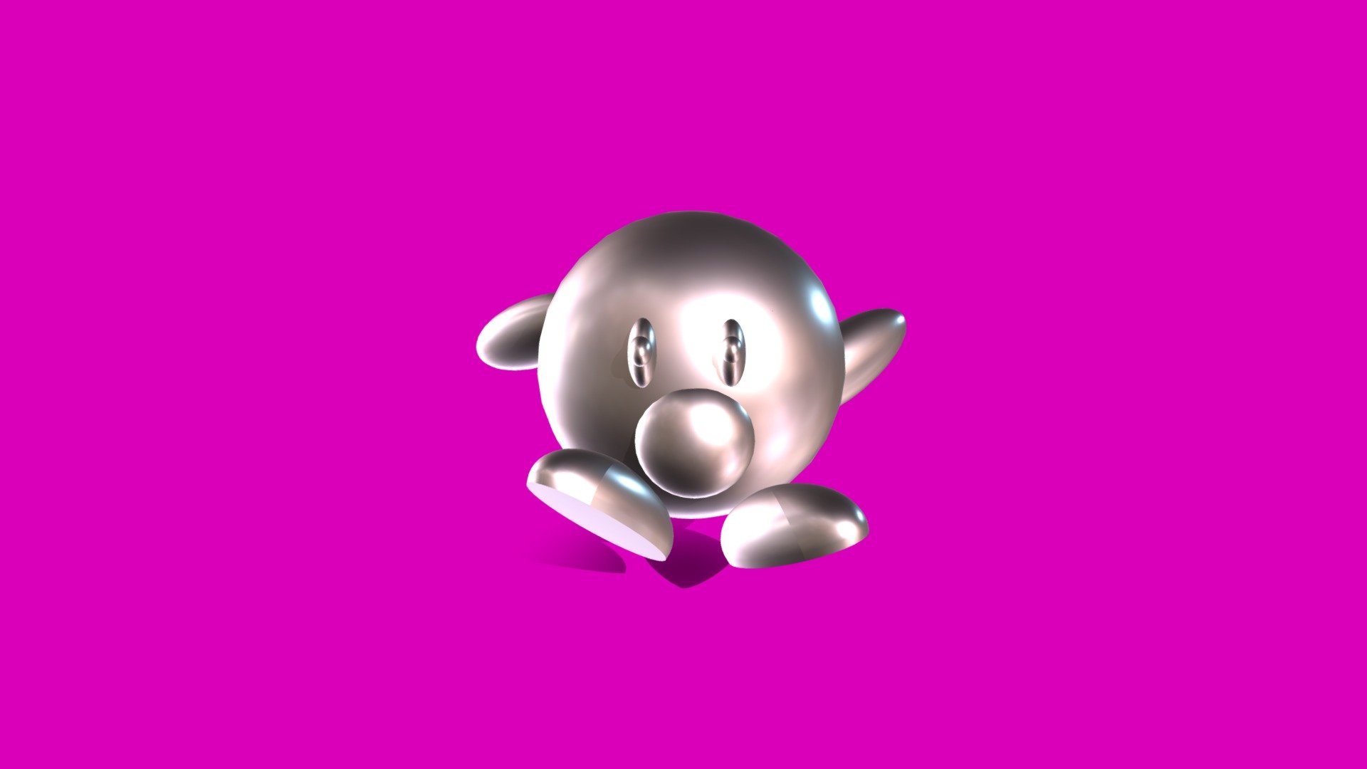 metal kirby - 3D model by sakibat [d80c18d] - Sketchfab