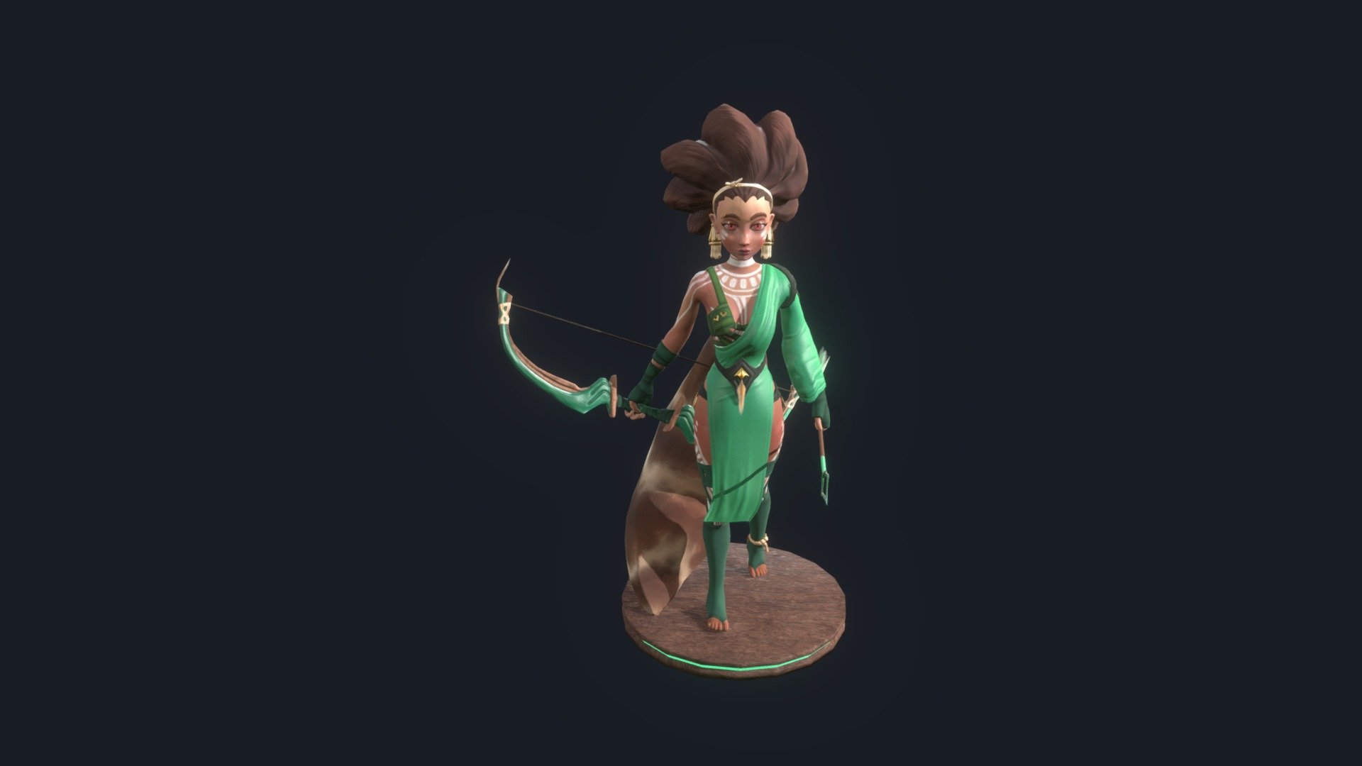 Ringtail Girl - 3D model by immanuelscanvas [d80fcd7] - Sketchfab