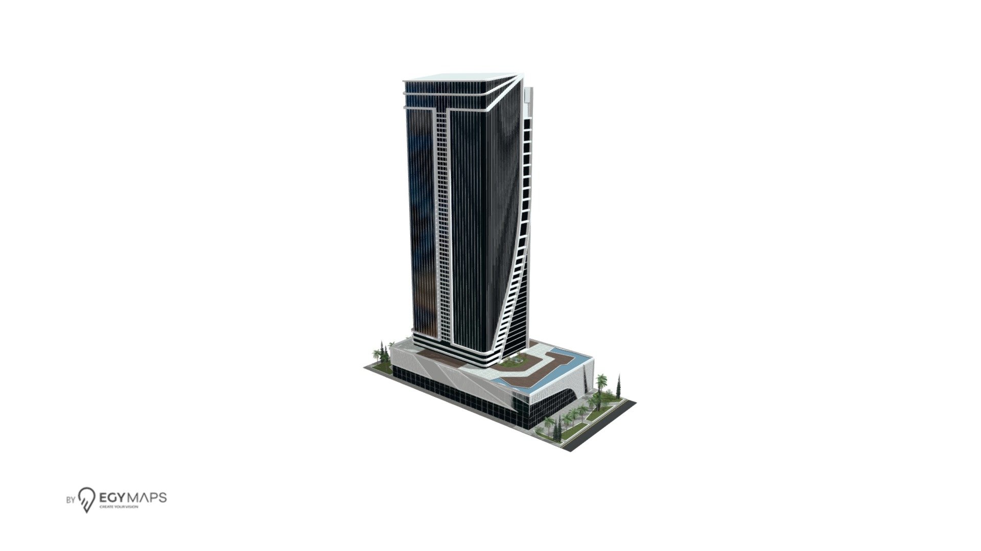 Sixty Iconic Tower - 3D model by Egy-maps [d810534] - Sketchfab
