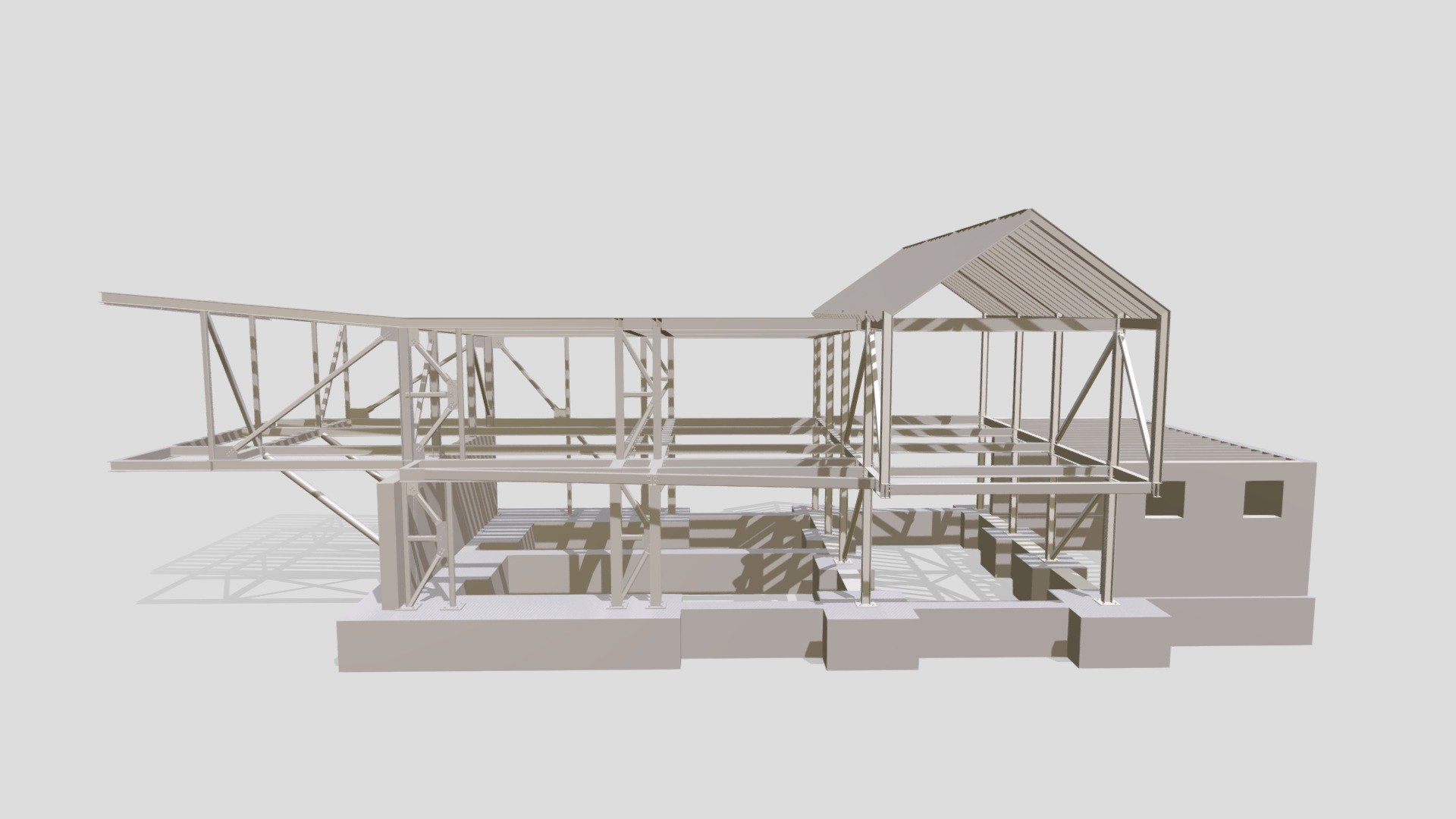 10 WH steel structure - 3D model by jakubnowikowski [d8148d3] - Sketchfab