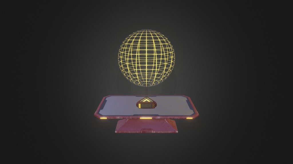 Scifi Hologram Projector and Table - 3D model by jkpalermo [d8150ce ...
