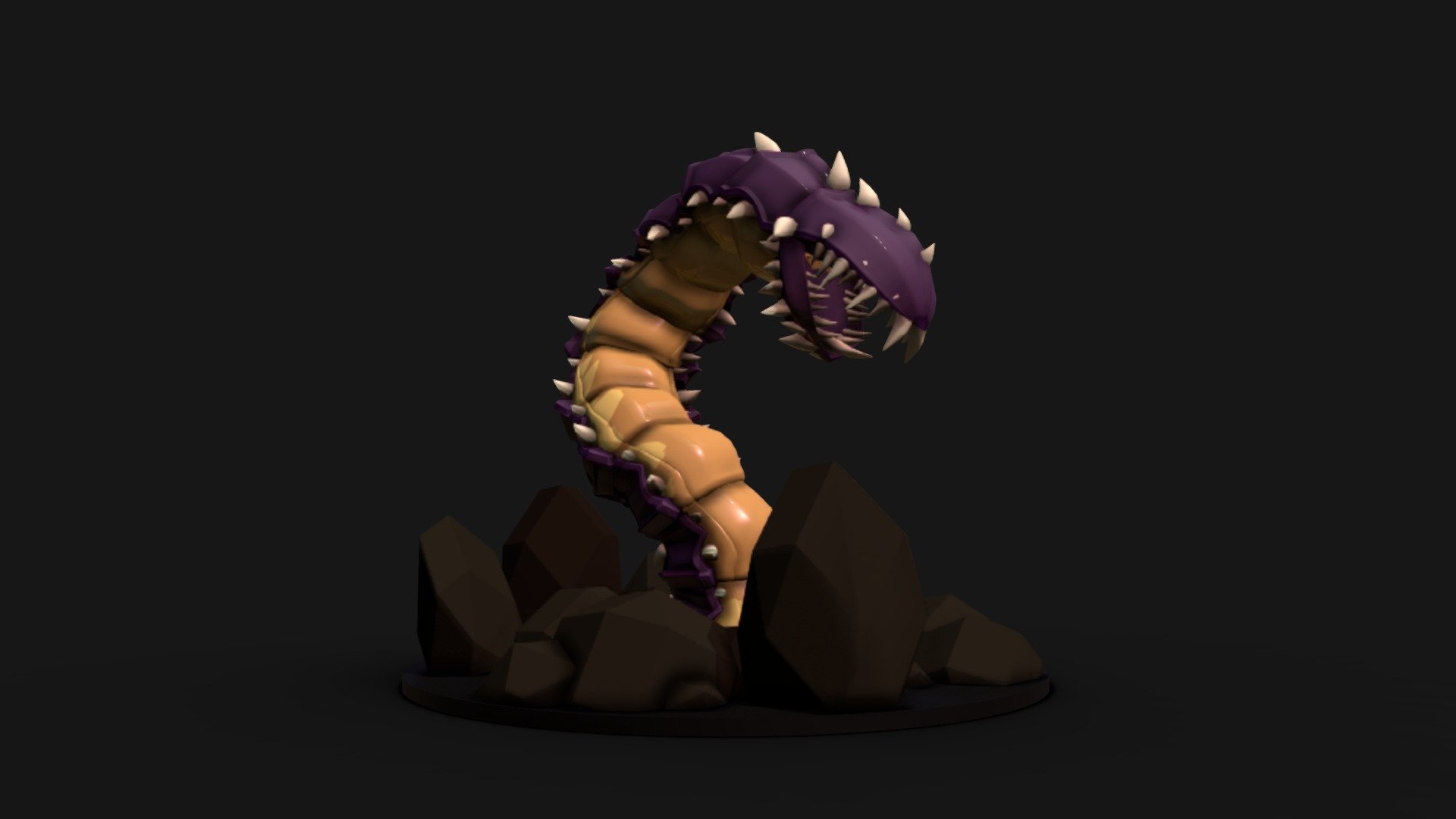 Purple Worm - Buy Royalty Free 3D model by Lorenzo Mugianesi (@lorenzo ...