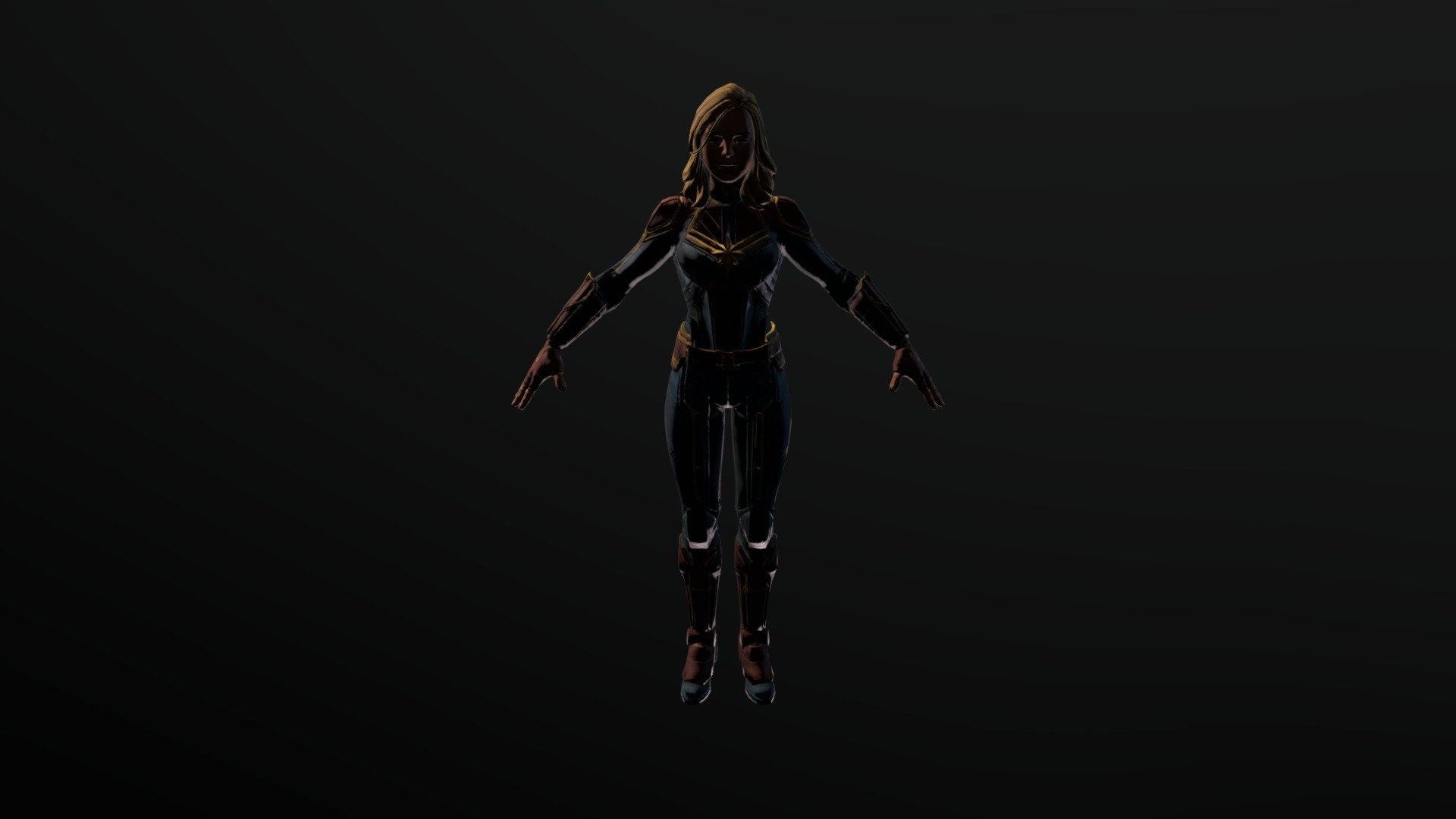 Captain Marvel - Download Free 3D model by United (@porn8712377 ...