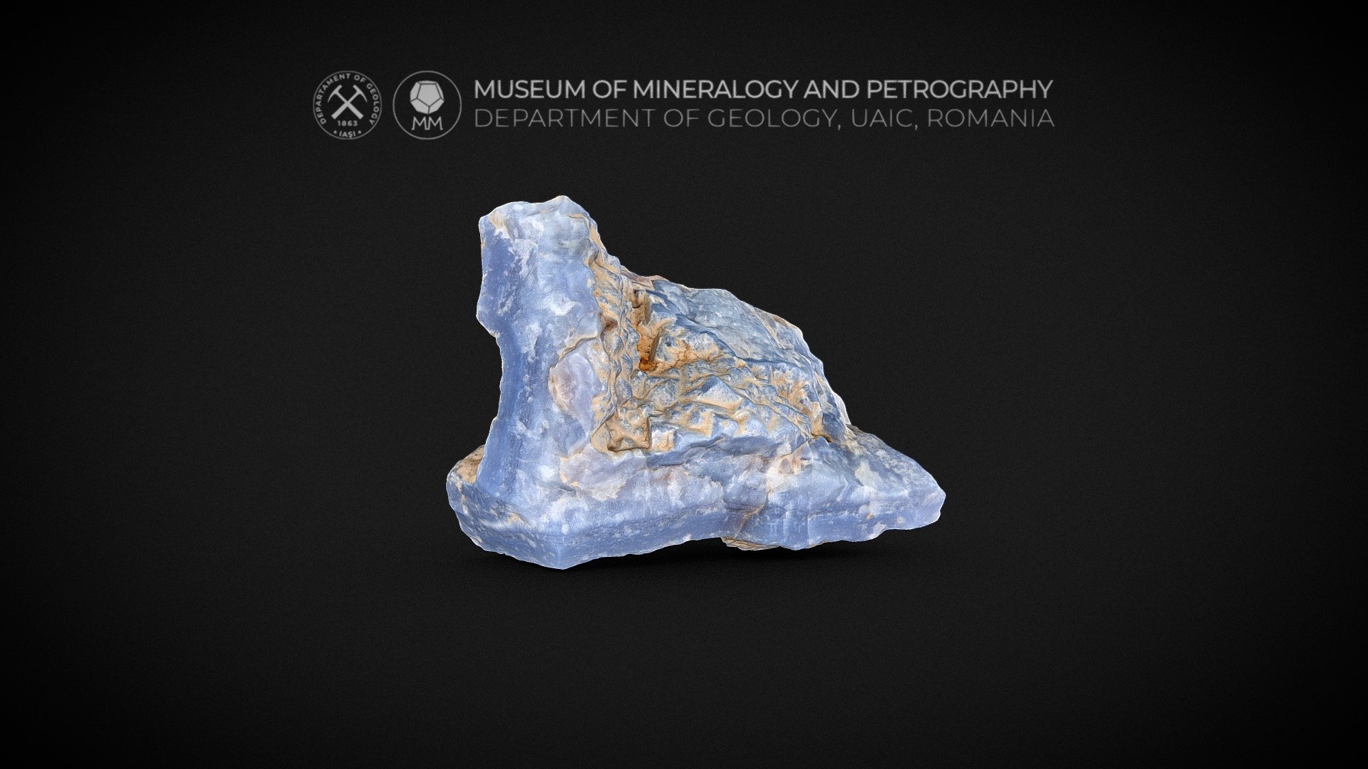 Blue Chalcedony from Trestia (Romania) - 3D model by Museum of ...