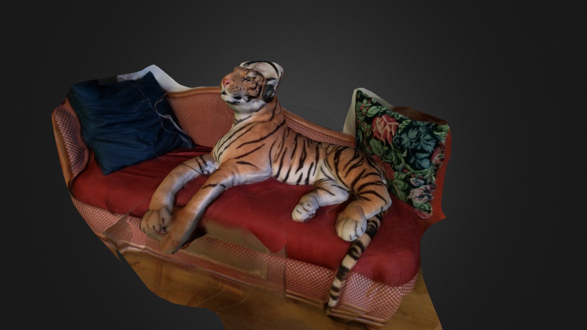 Tiger on the couch - 3D model by Steren [d818268] - Sketchfab