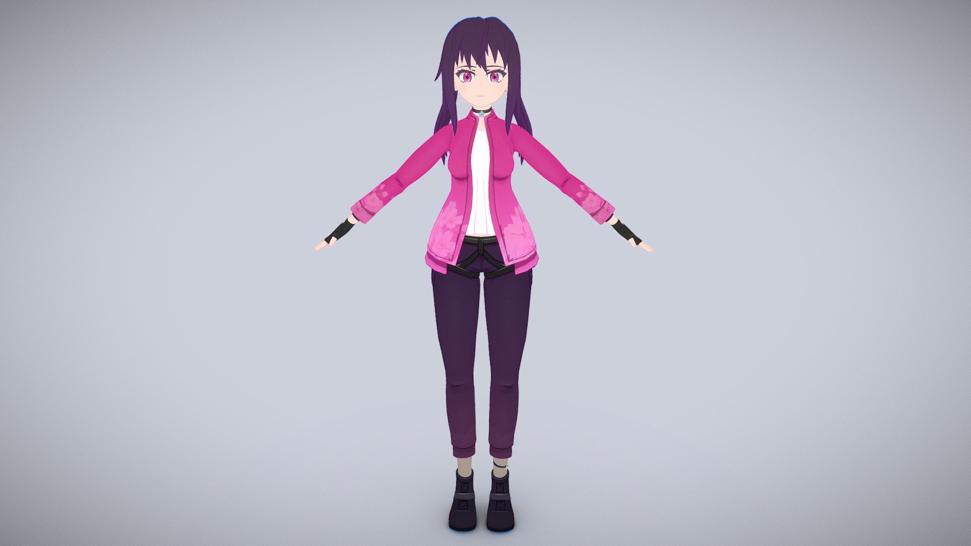 Anime Sci-fi Biker Girl - Character Rig - 3D model by Ben Holton ...