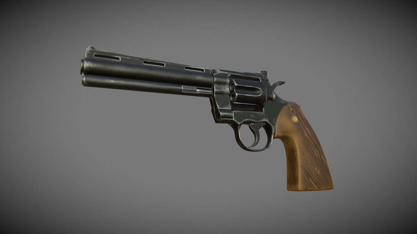 Revolver - 3D model by KWright [d819e81] - Sketchfab