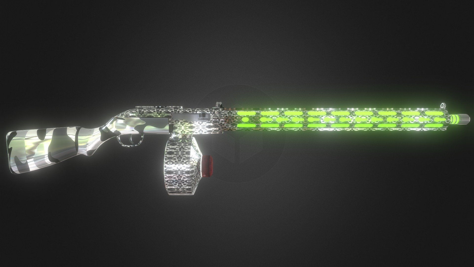 Laser Lěng Xuě Fēngbào rilfe - Download Free 3D model by ...
