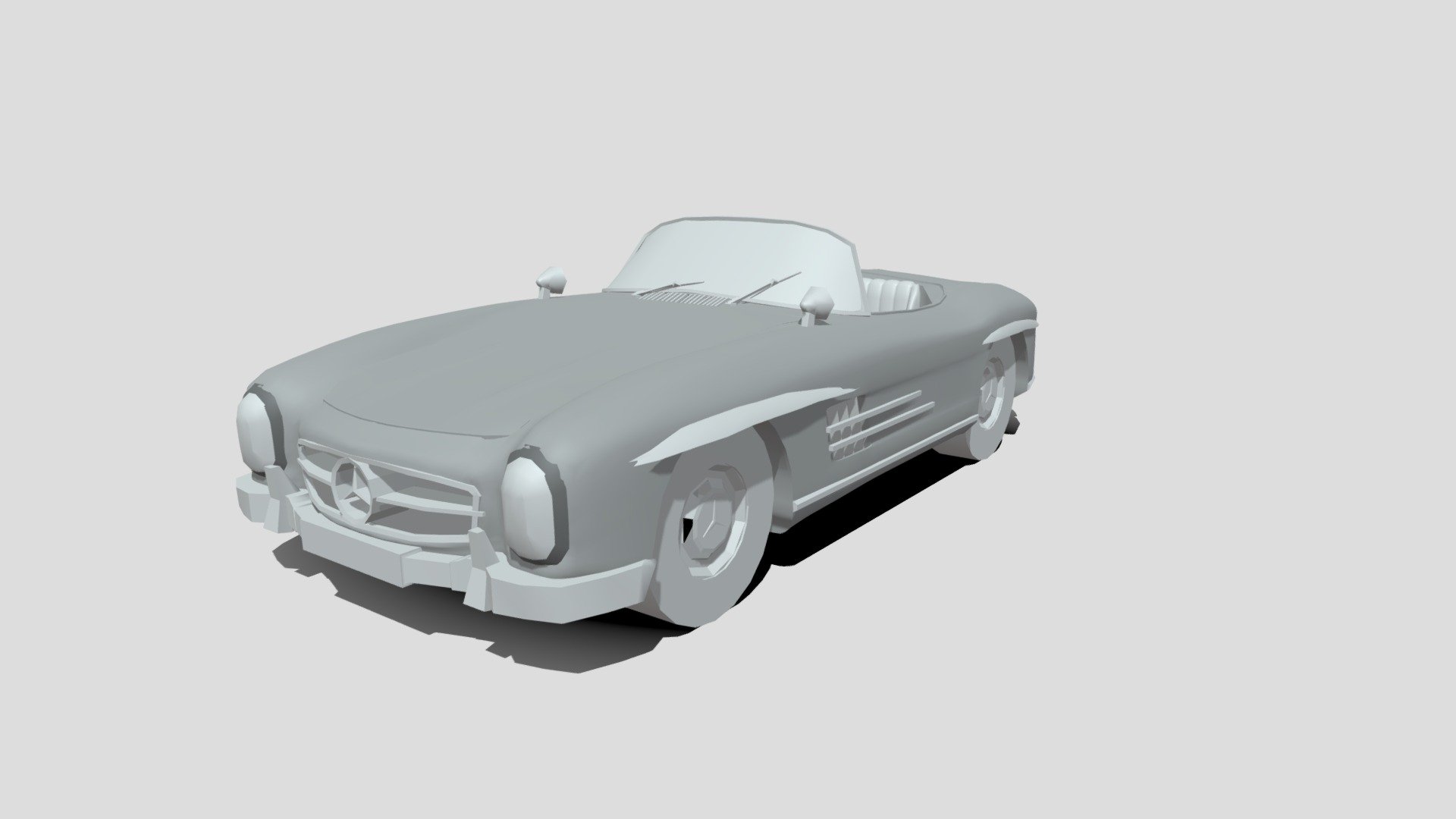 Mercades 300 SL Roadster - 3D model by Edwin (@EdwinSF) [d81c057 ...