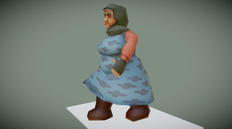 Babushka Basic Walk - 3D model by Milly Tzemis (@millytzemis) [d81d336 ...