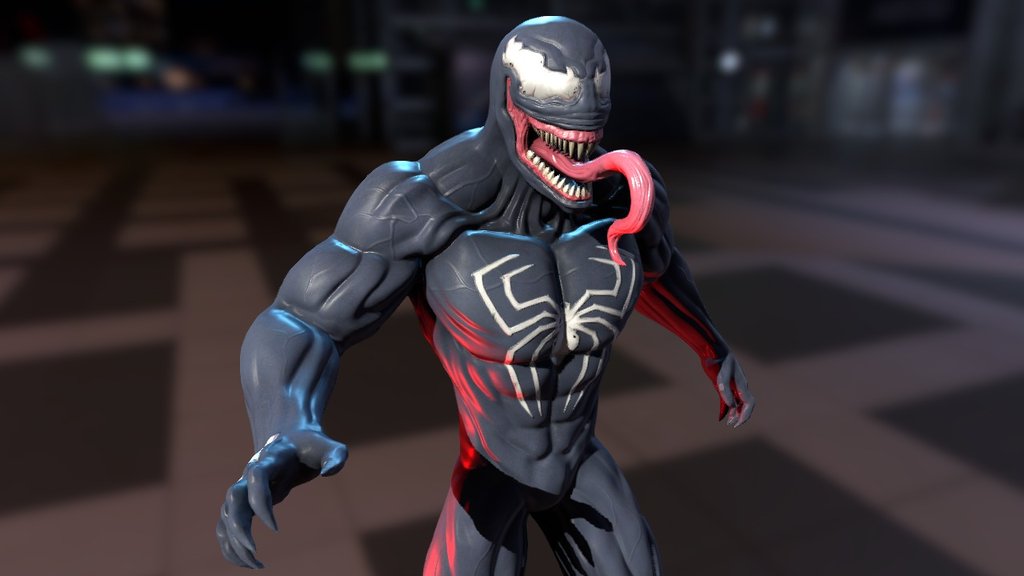 Venom fan art - 3D model by PapaGodzilla (@samholy) [d81fd57] - Sketchfab