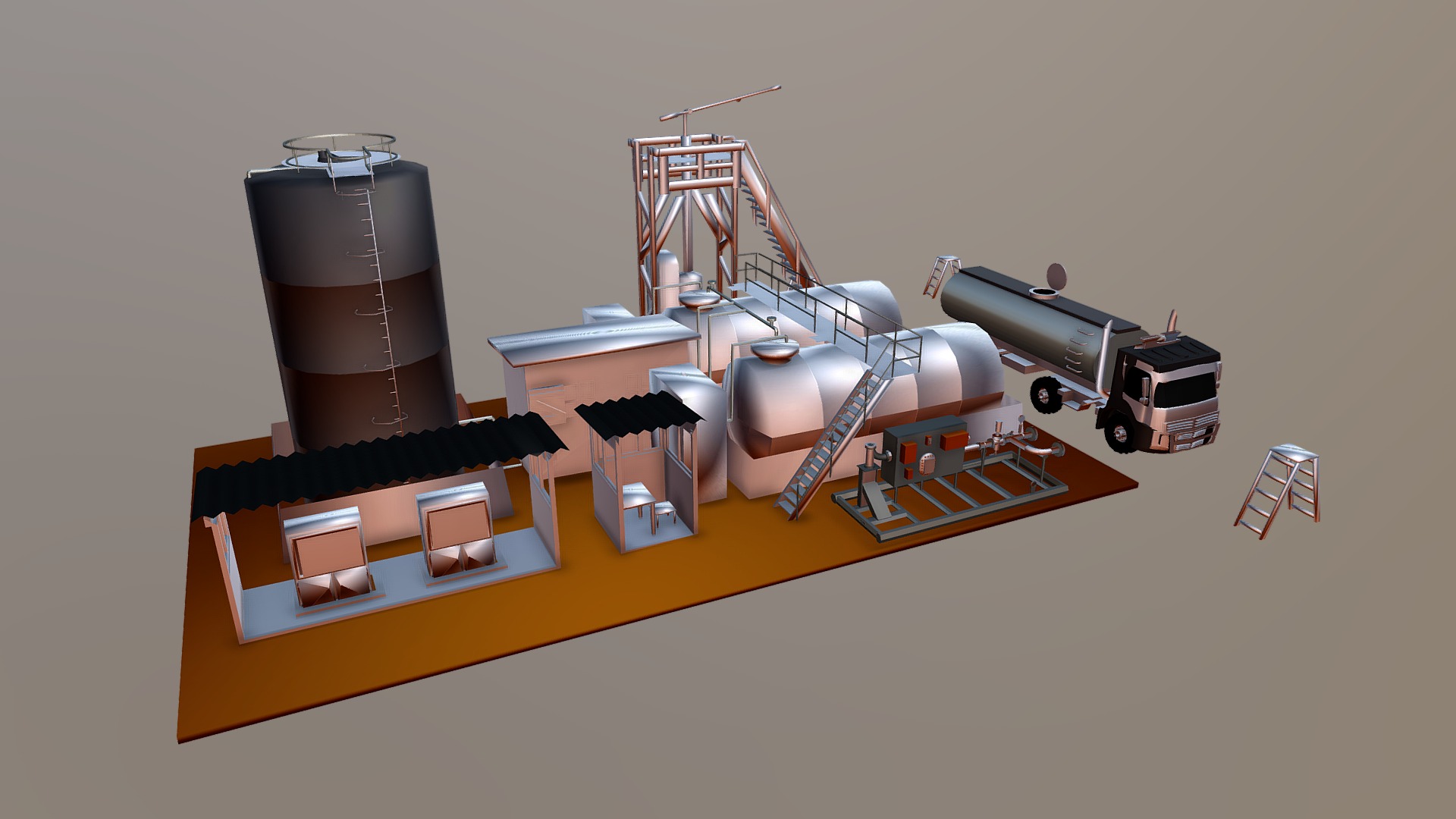 Station Full - 3D model by alba.dti.web [d81fdaf] - Sketchfab