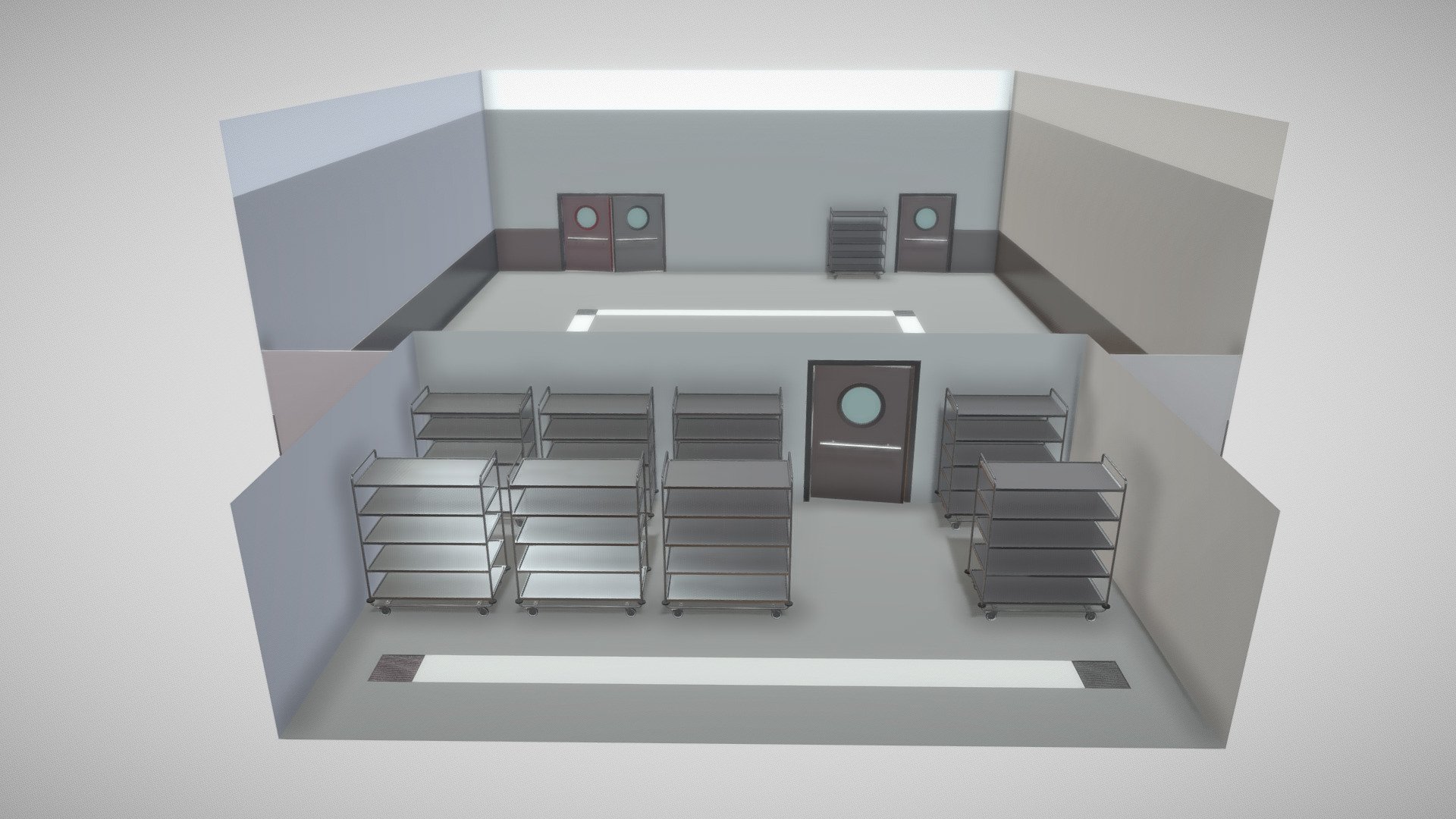 University Canteen (Wip-4) Storage Room - 3D model by VIS-All-3D (@VIS ...