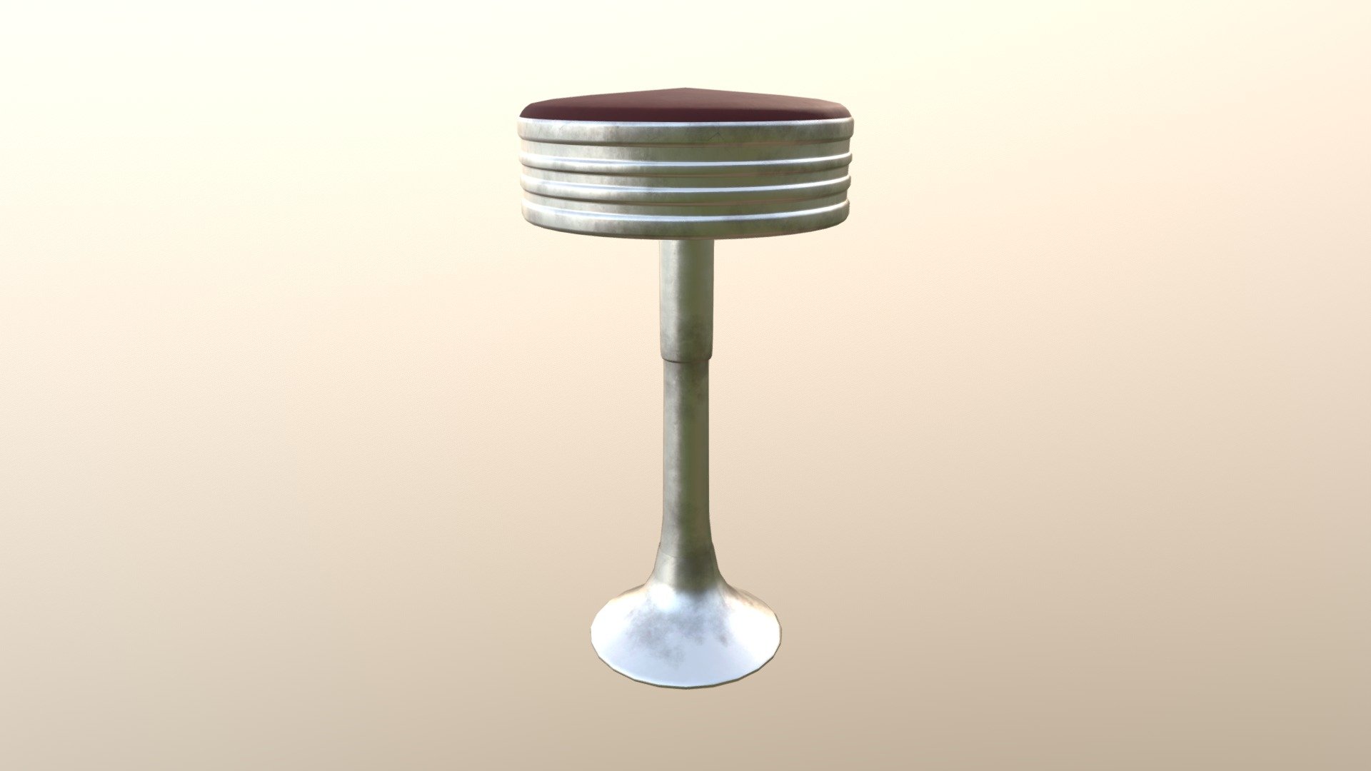 Textured Diner Stool - 3D model by gracehampton [d82319b] - Sketchfab