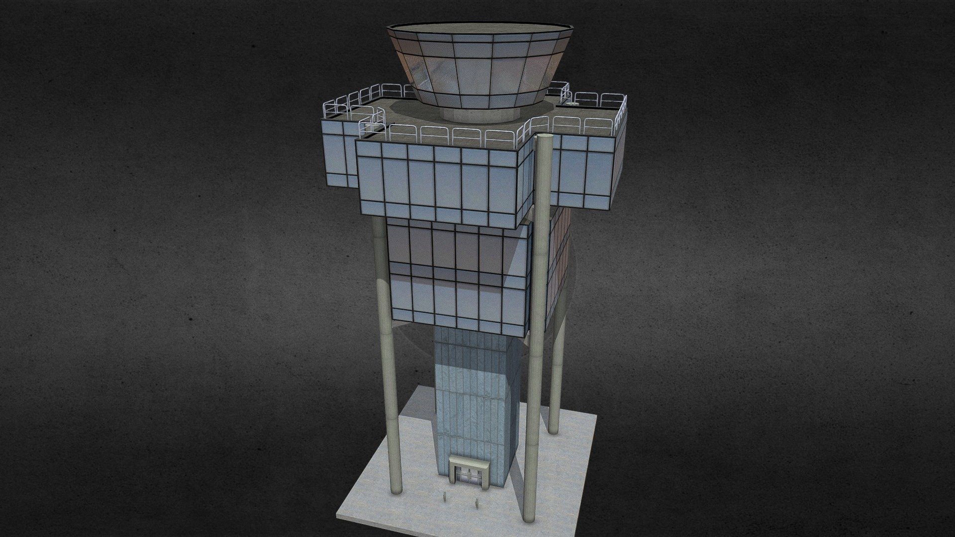 GVA Control Tower - Geneva (Swizterland) - Buy Royalty Free 3D model by ...