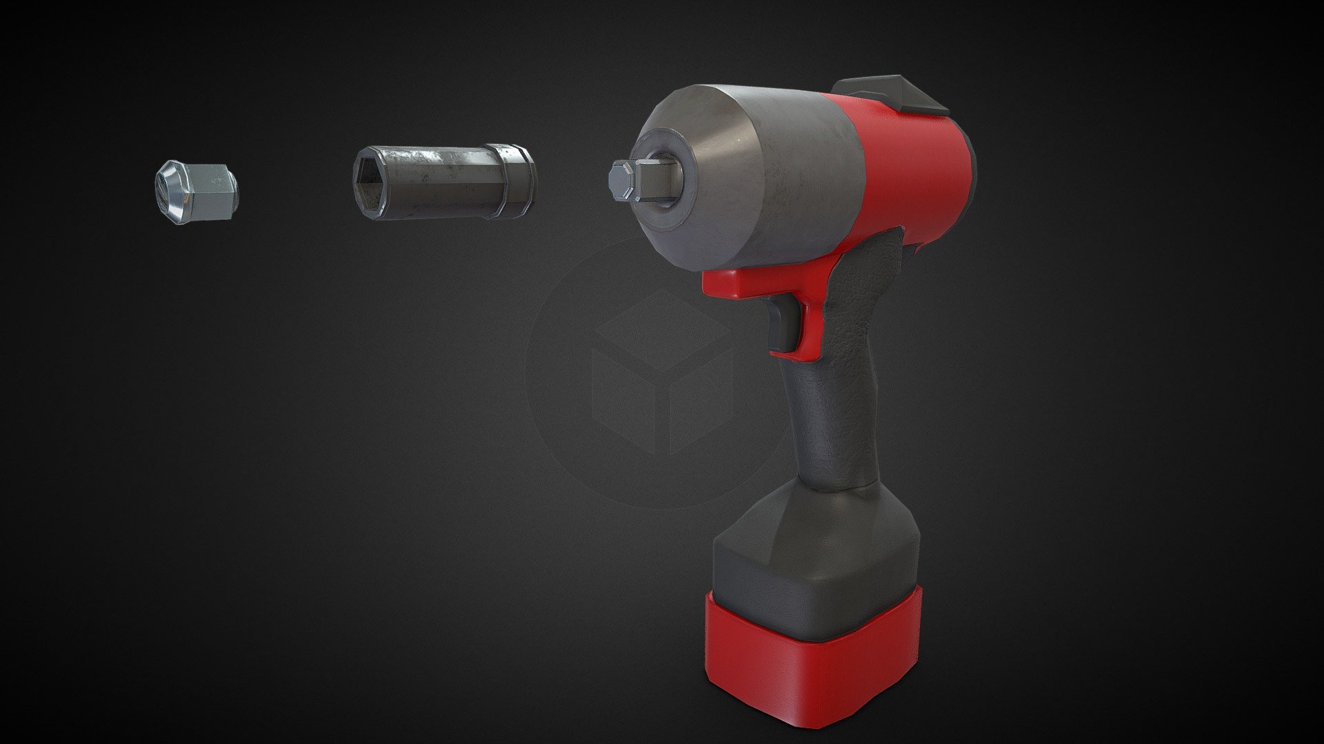 Impact Gun - Download Free 3D model by Ellis Rogers-Byrne (@ellisrb ...