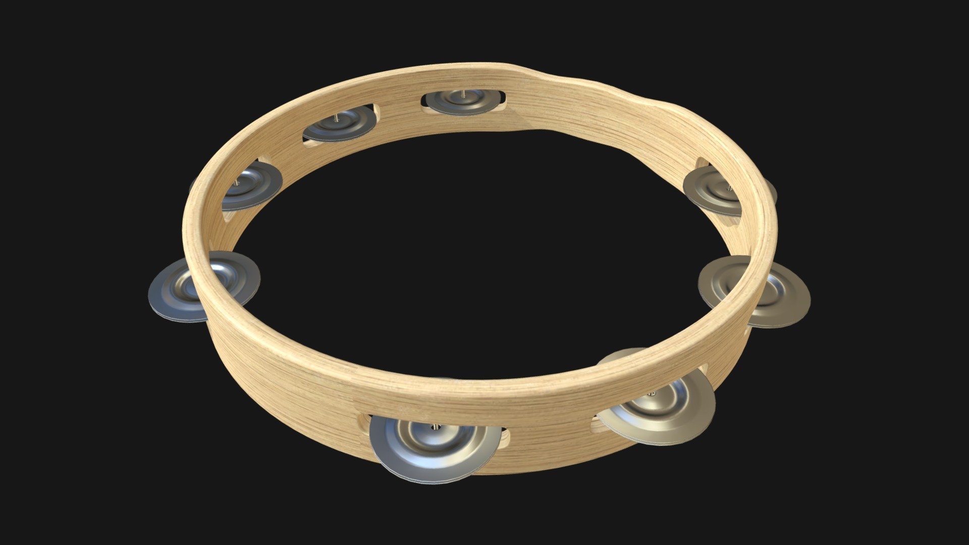 Open tambourine - Buy Royalty Free 3D model by FrancescoMilanese [d82b99e] - Sketchfab Store