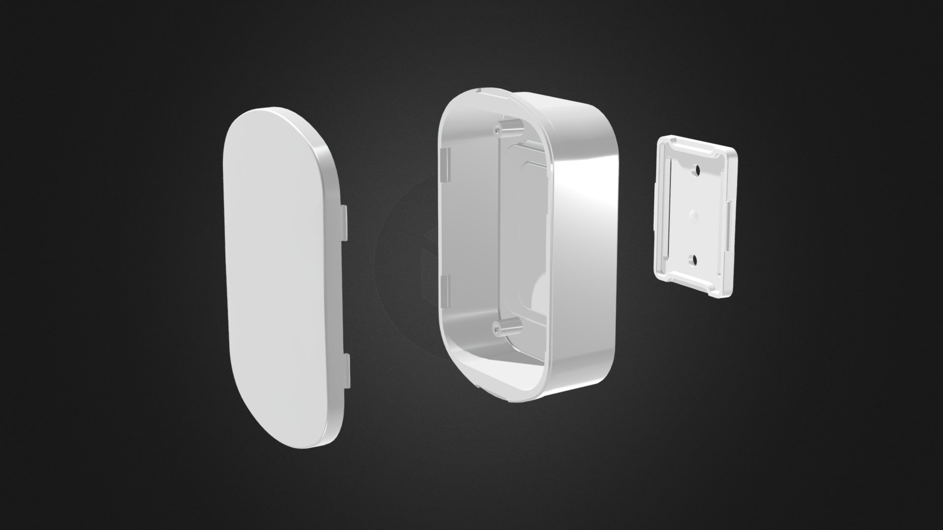 Exploded view : WALLMOUNT ENCLOSURE - SIM series - 3D model by ...