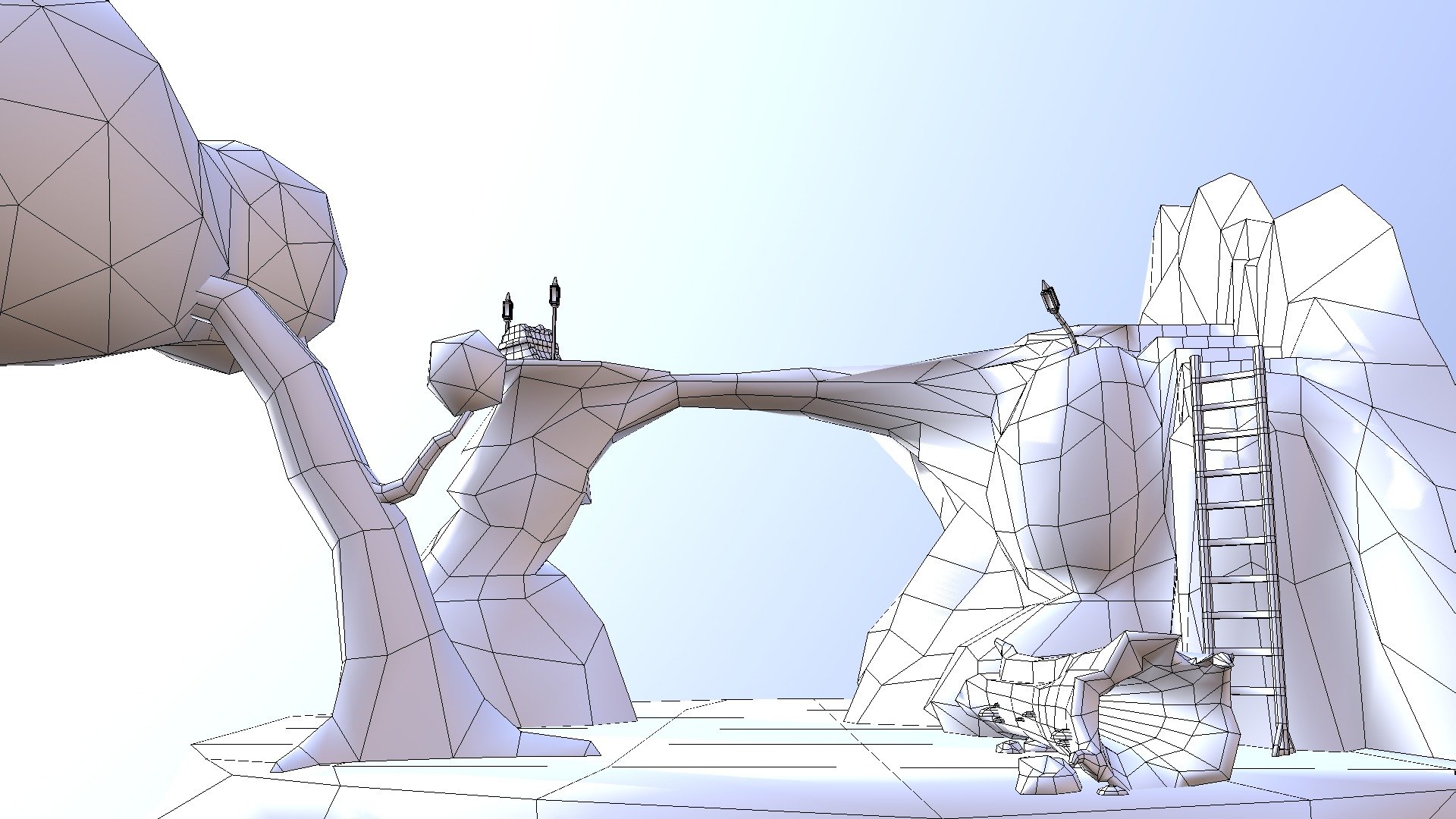 Rock Scene (untextured) - 3D model by Alexander-Alguire [d82c232 ...