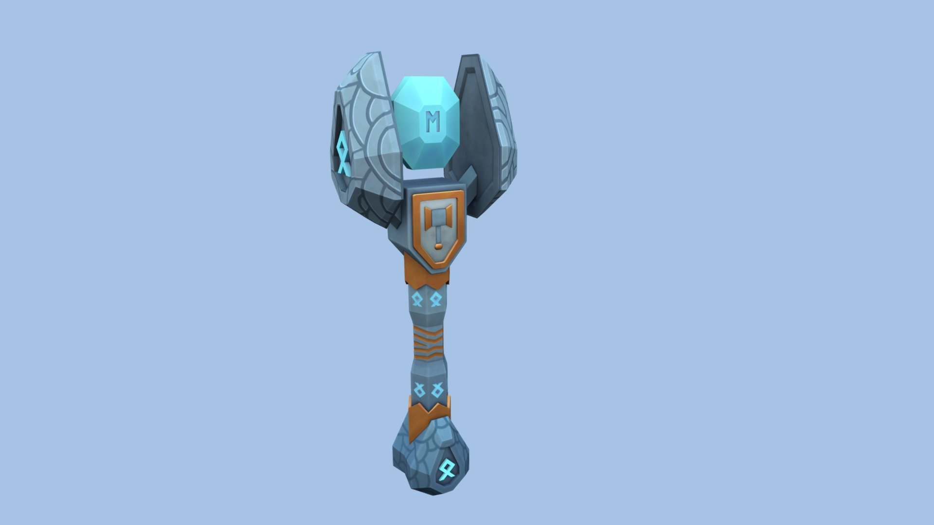 Dwarfen Staff - 3D model by Orus_Inantis [d82c27b] - Sketchfab