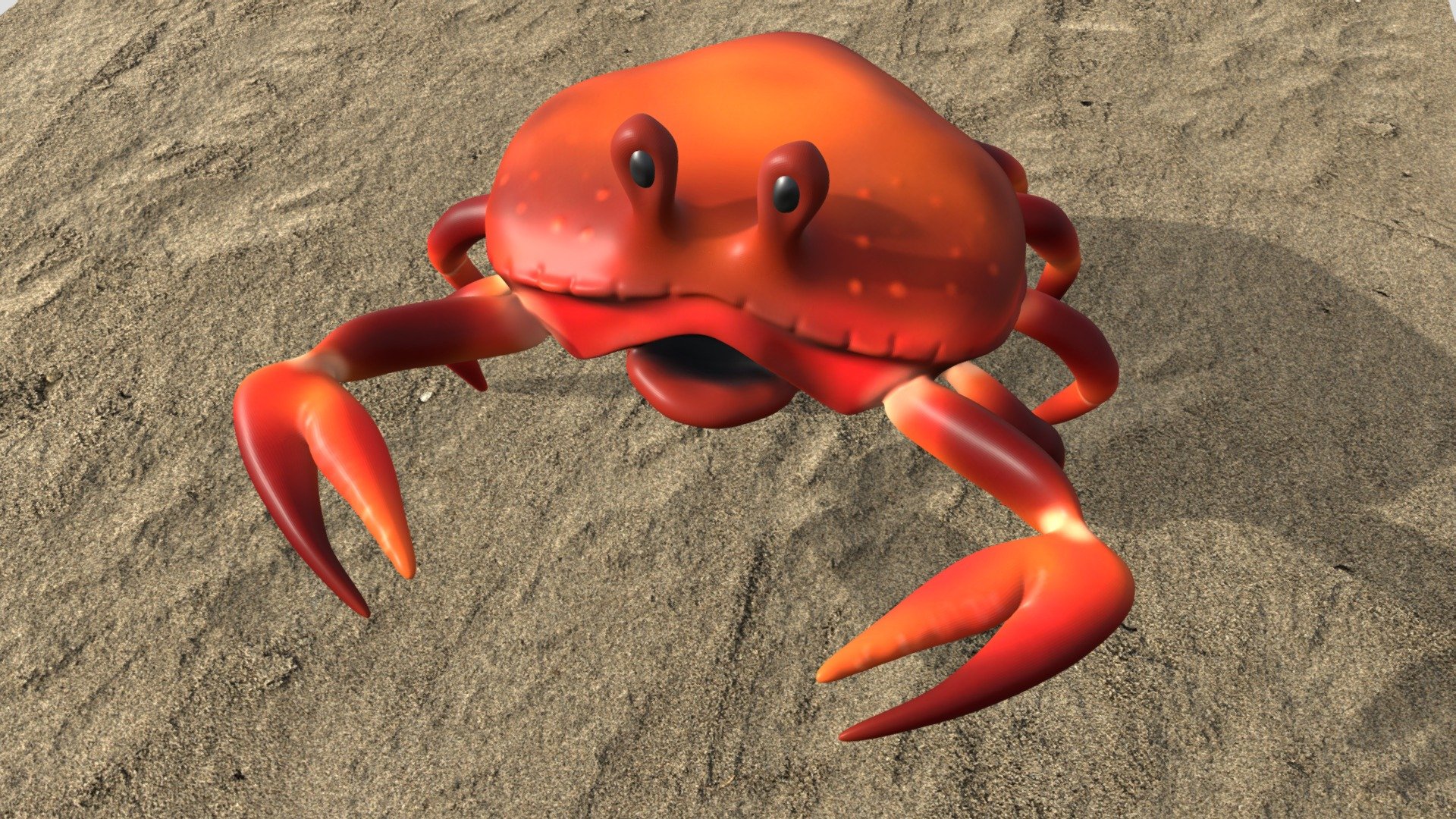 Cartoony Crab - 3D model by ZMcNerth [d82f326] - Sketchfab