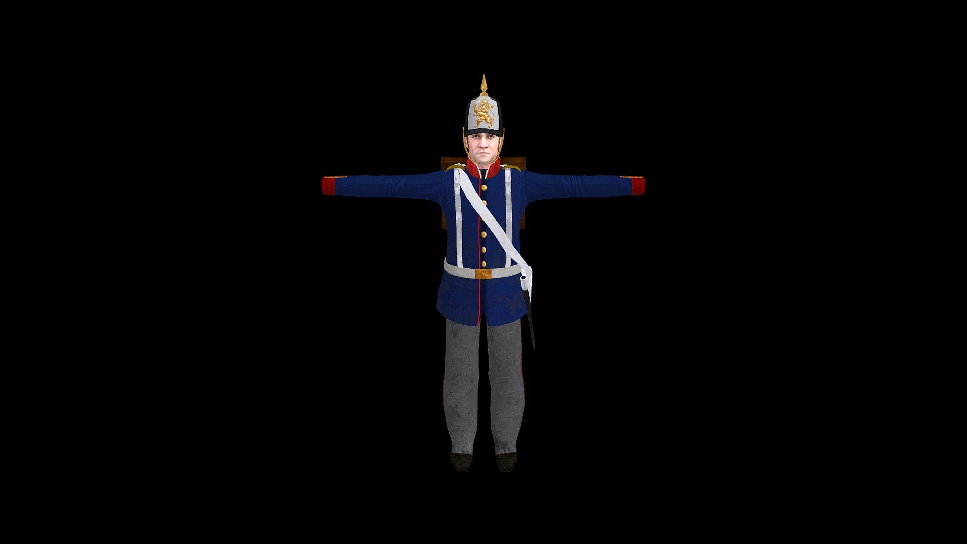 Tier 1: Hessian Infantry soldier - 3D model by izzi_totalf [d8325a9 ...