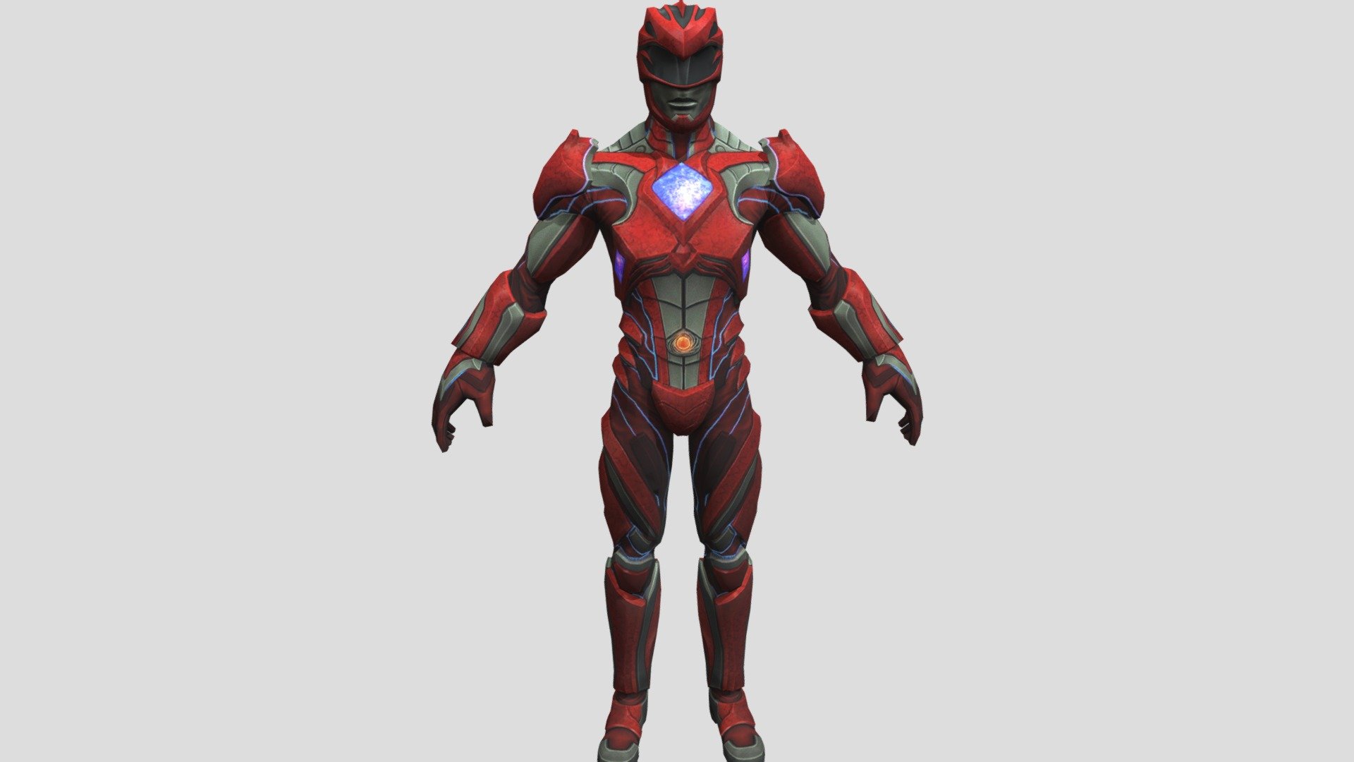 Red Ranger - Download Free 3D model by 3D MODELS (@3dworldz) [d83344a ...