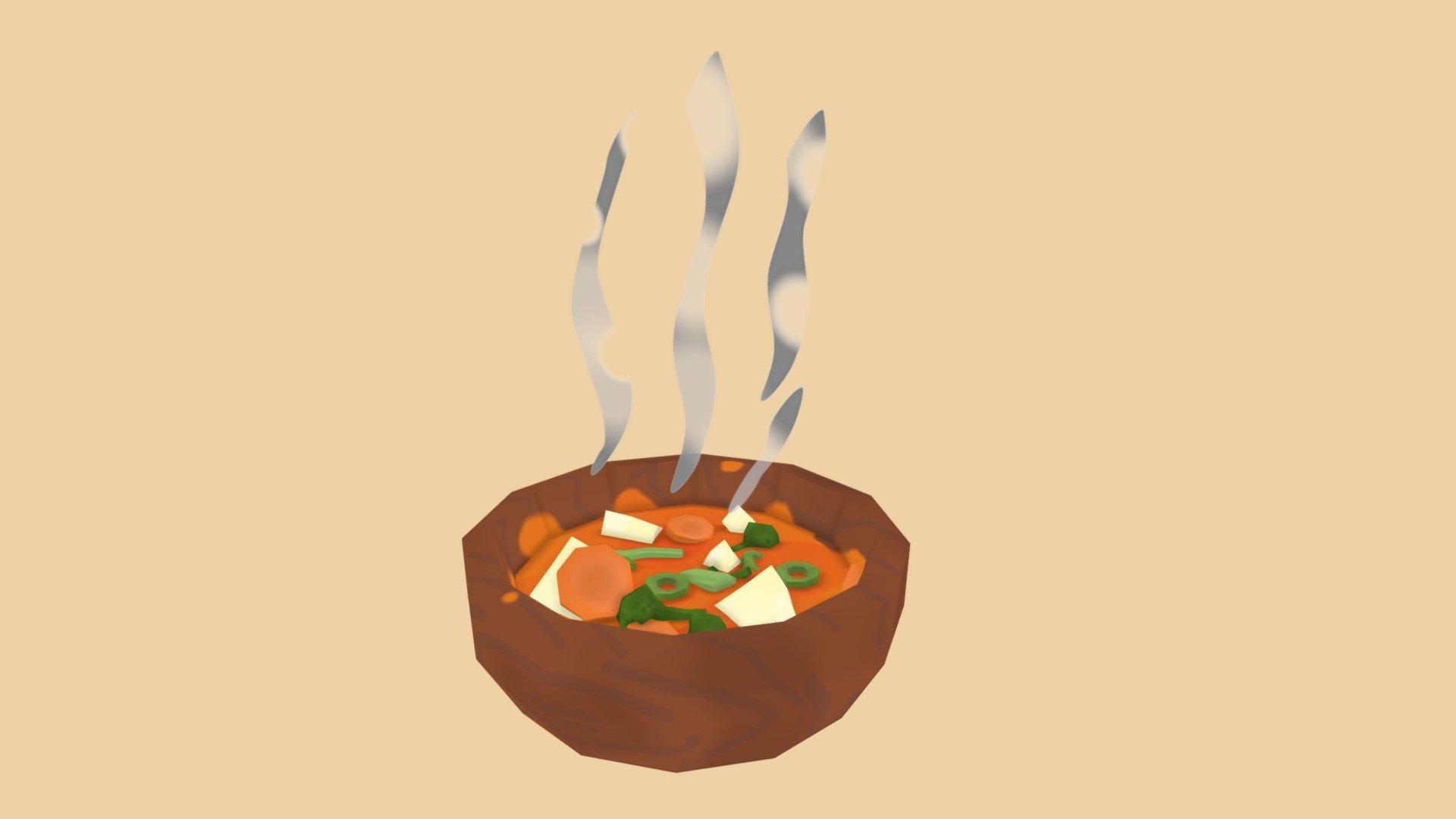 Low Poly Vegetable Soup - Download Free 3D model by ArbitraryCanary ...