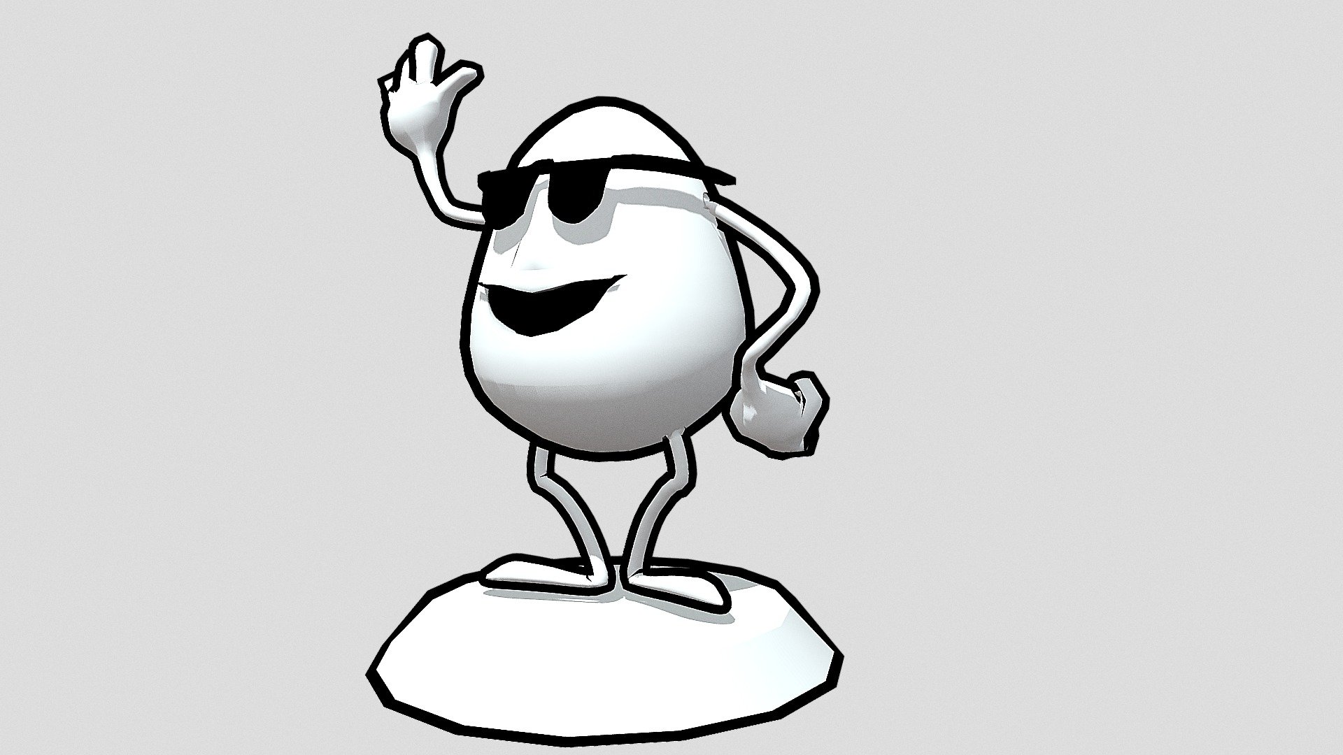Little Egg Character - 3D model by EltzAlvaro [d83b996] - Sketchfab